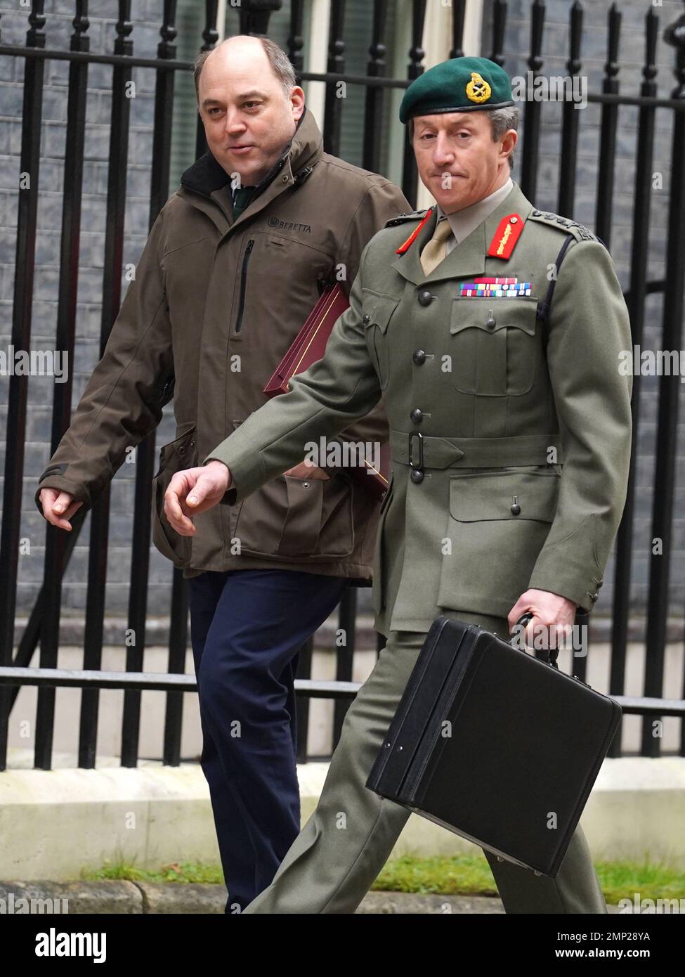 Defence Secretary Ben Wallace (left) and Vice Chief of the Defence ...