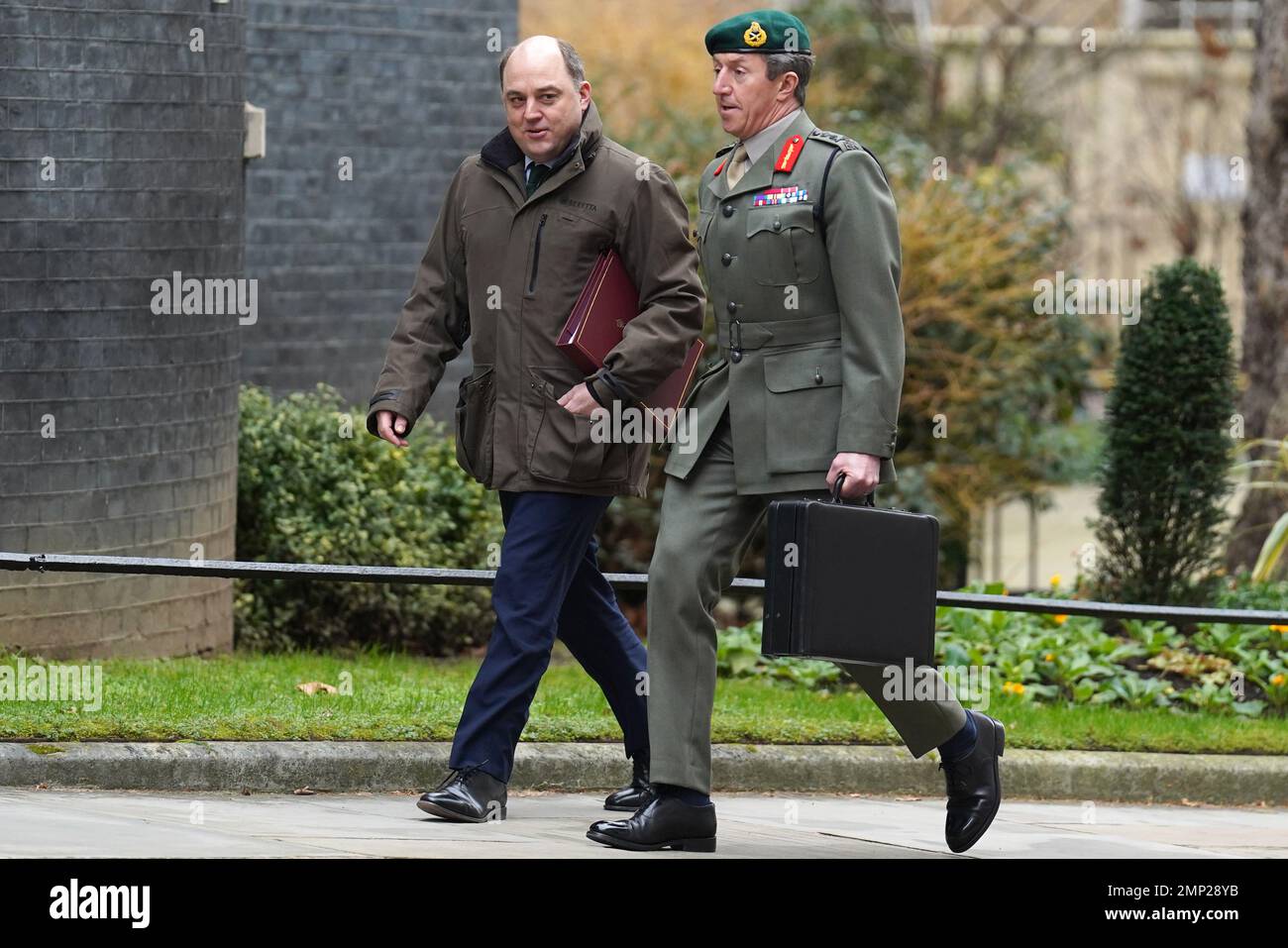 Defence Secretary Ben Wallace (left) and Vice Chief of the Defence ...