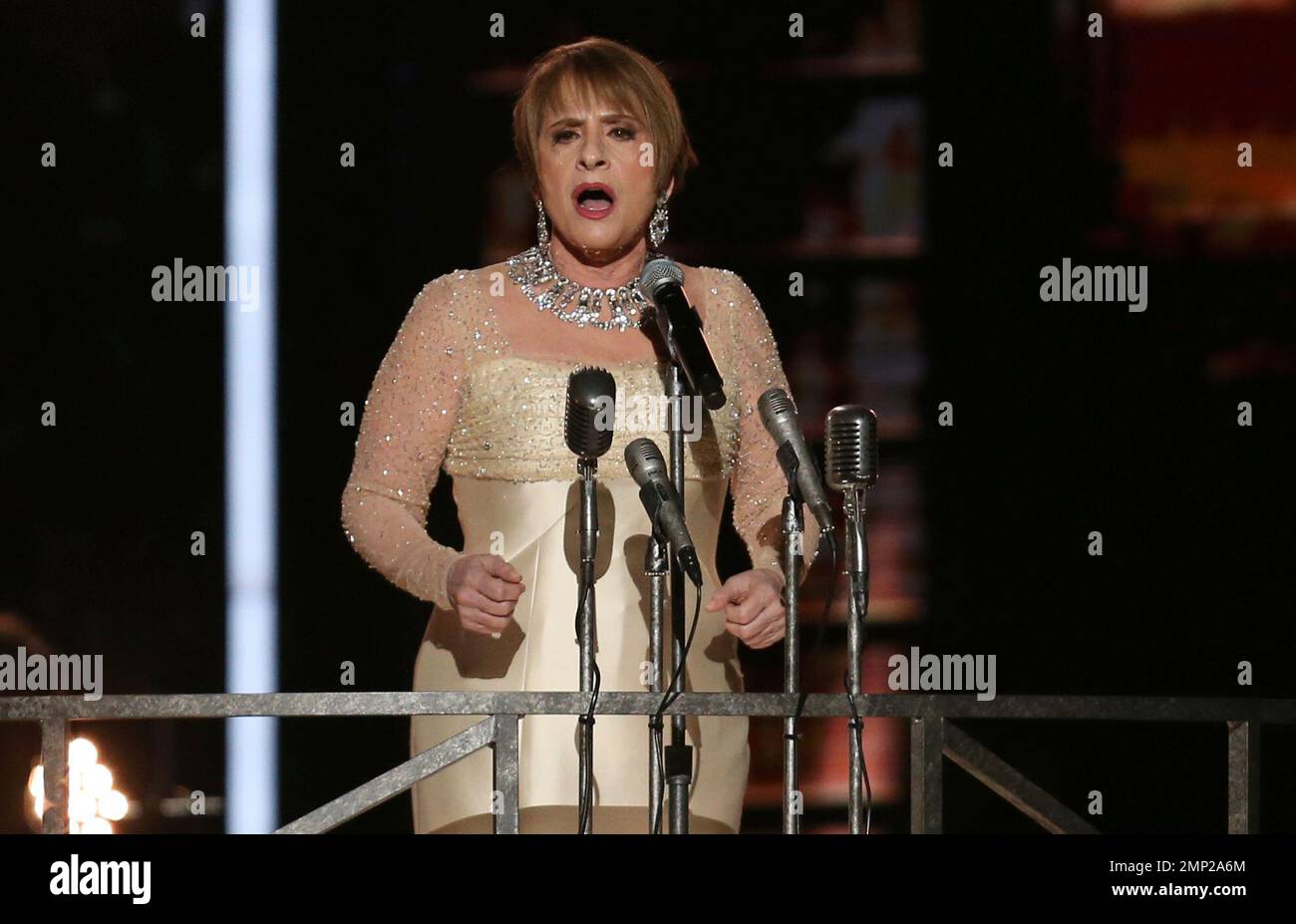 Patti LuPone performs "Don't Cry For Me Argentina" during a tribute to ...