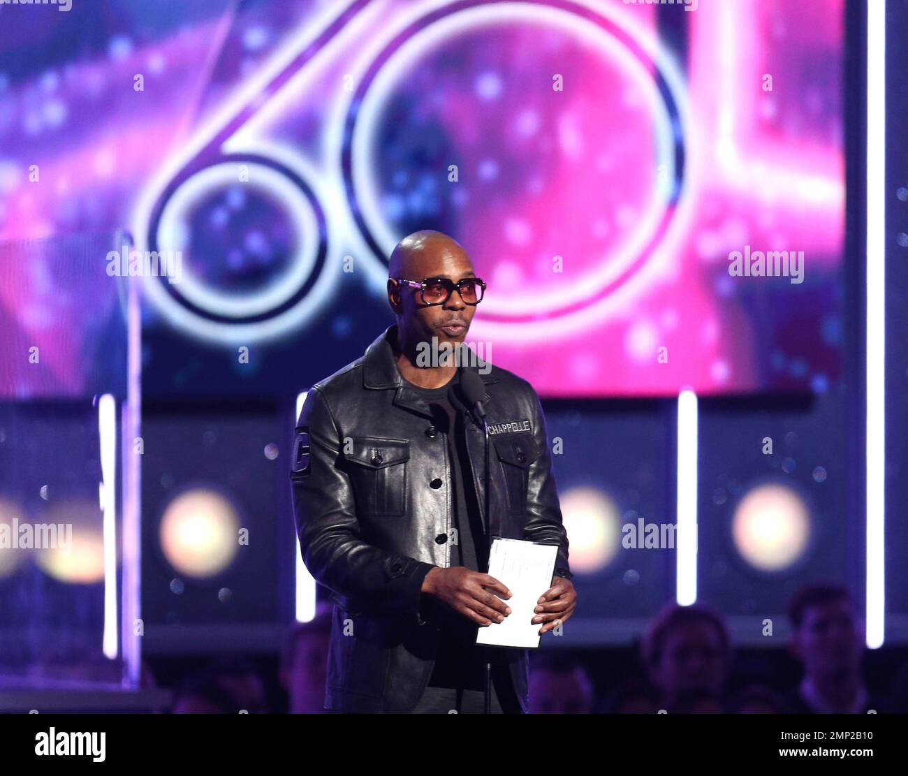 Dave Chappelle presents the award for best rap album at the 60th annual ...