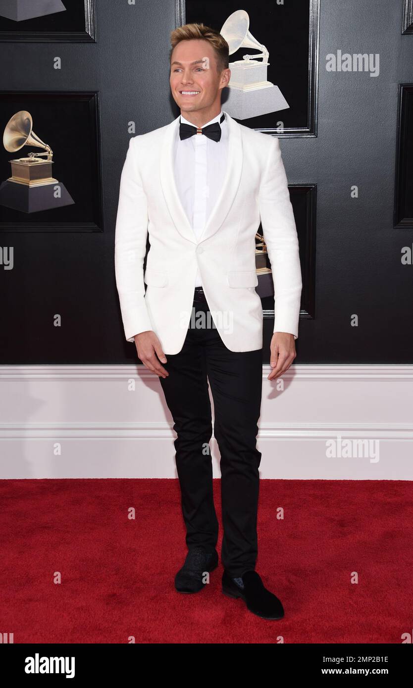Dean McCarthy arrives at the 60th annual Grammy Awards at Madison ...