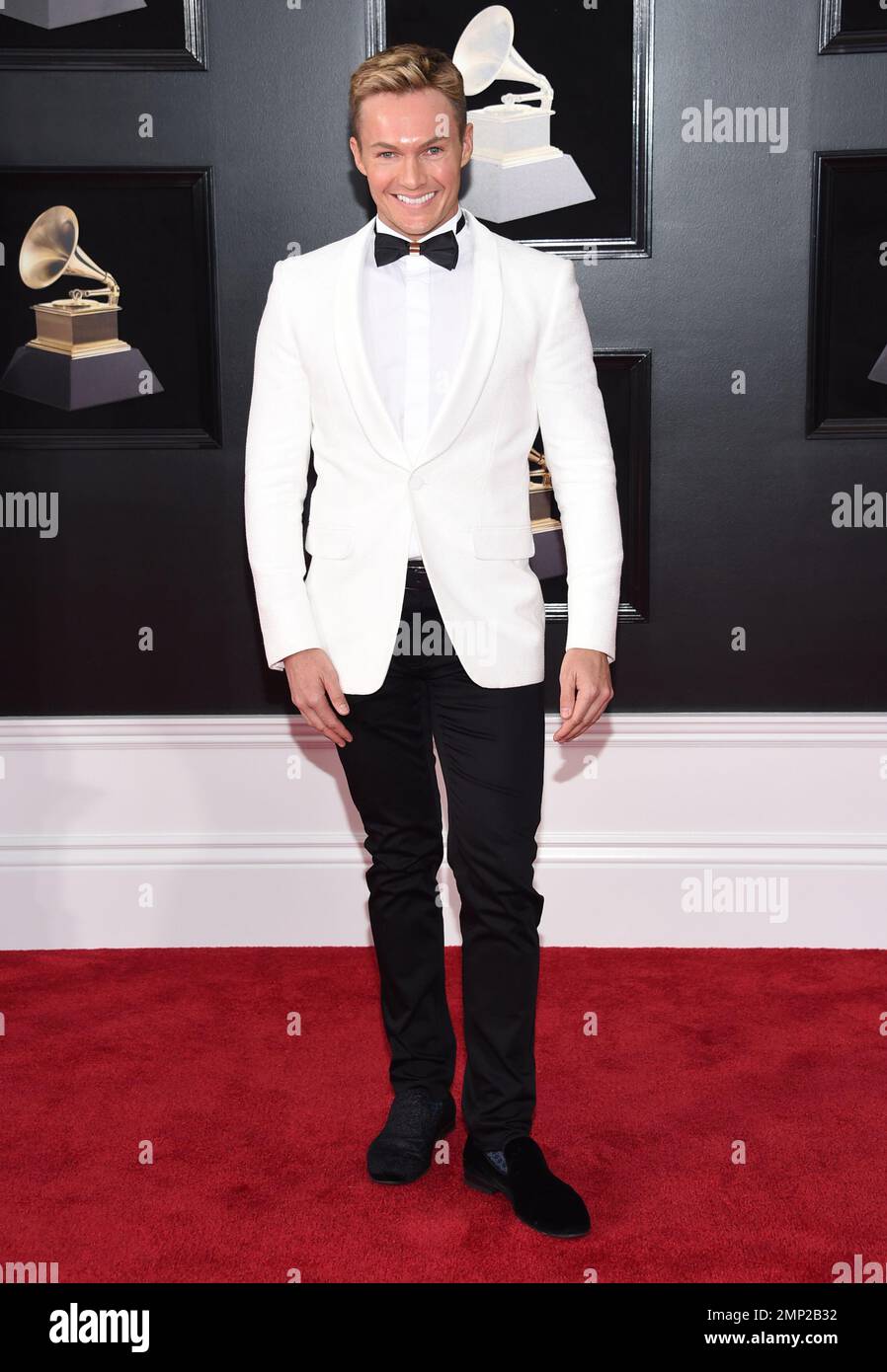 Dean McCarthy arrives at the 60th annual Grammy Awards at Madison ...