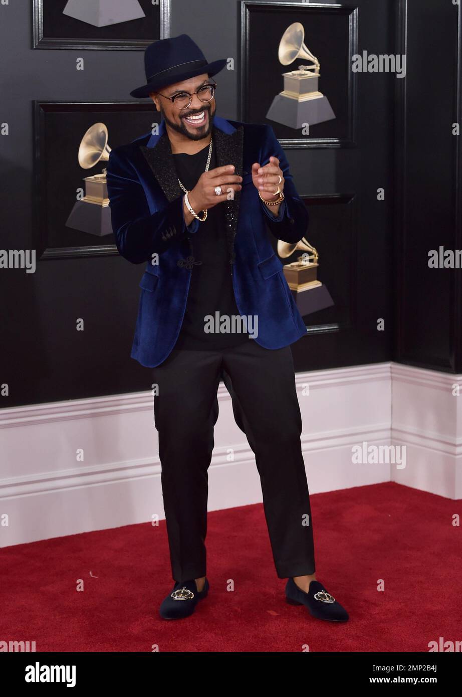 Philip Lawrence arrives at the 60th annual Grammy Awards at Madison ...