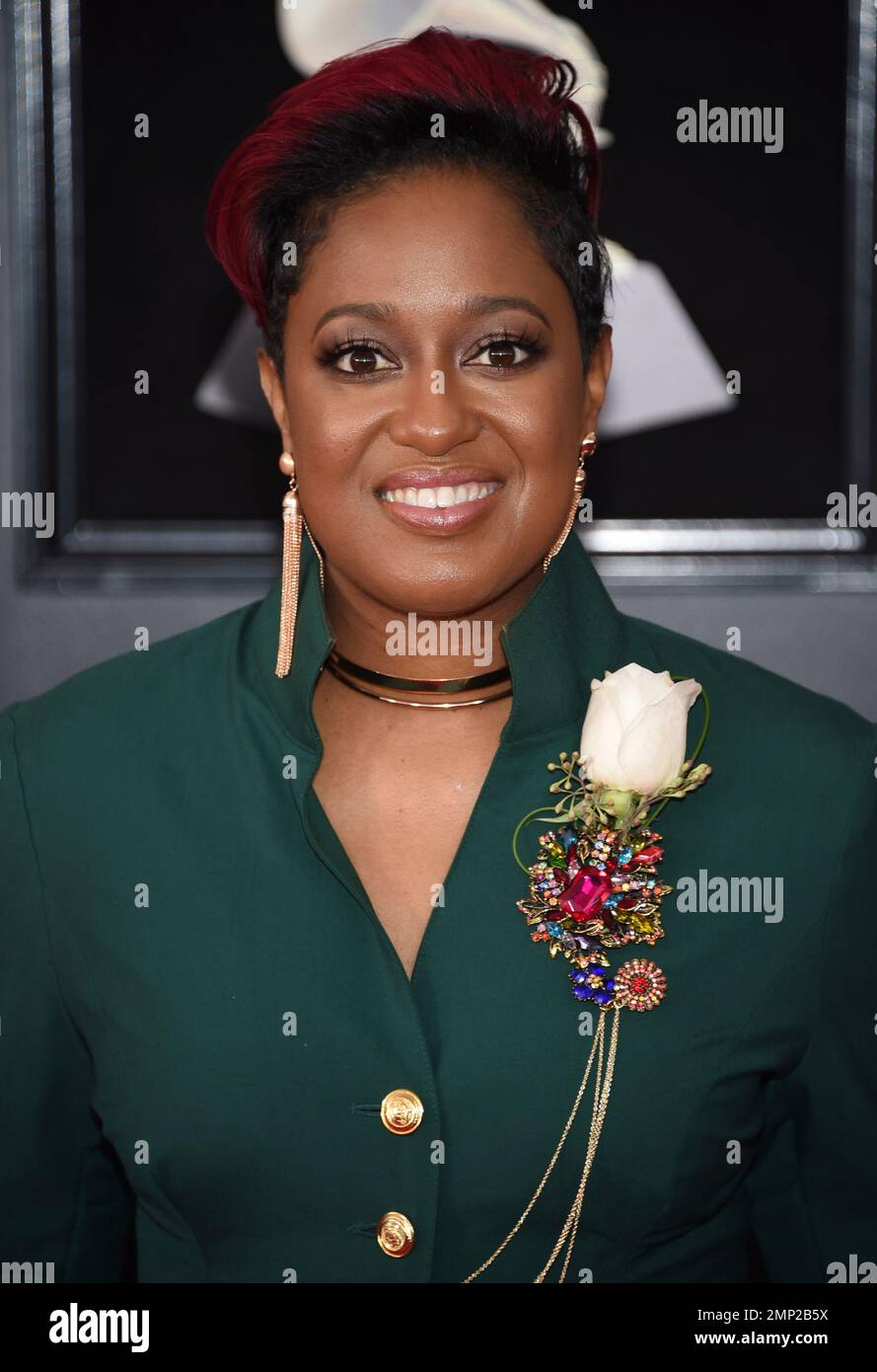 Rapsody arrives at the 60th annual Grammy Awards at Madison Square ...