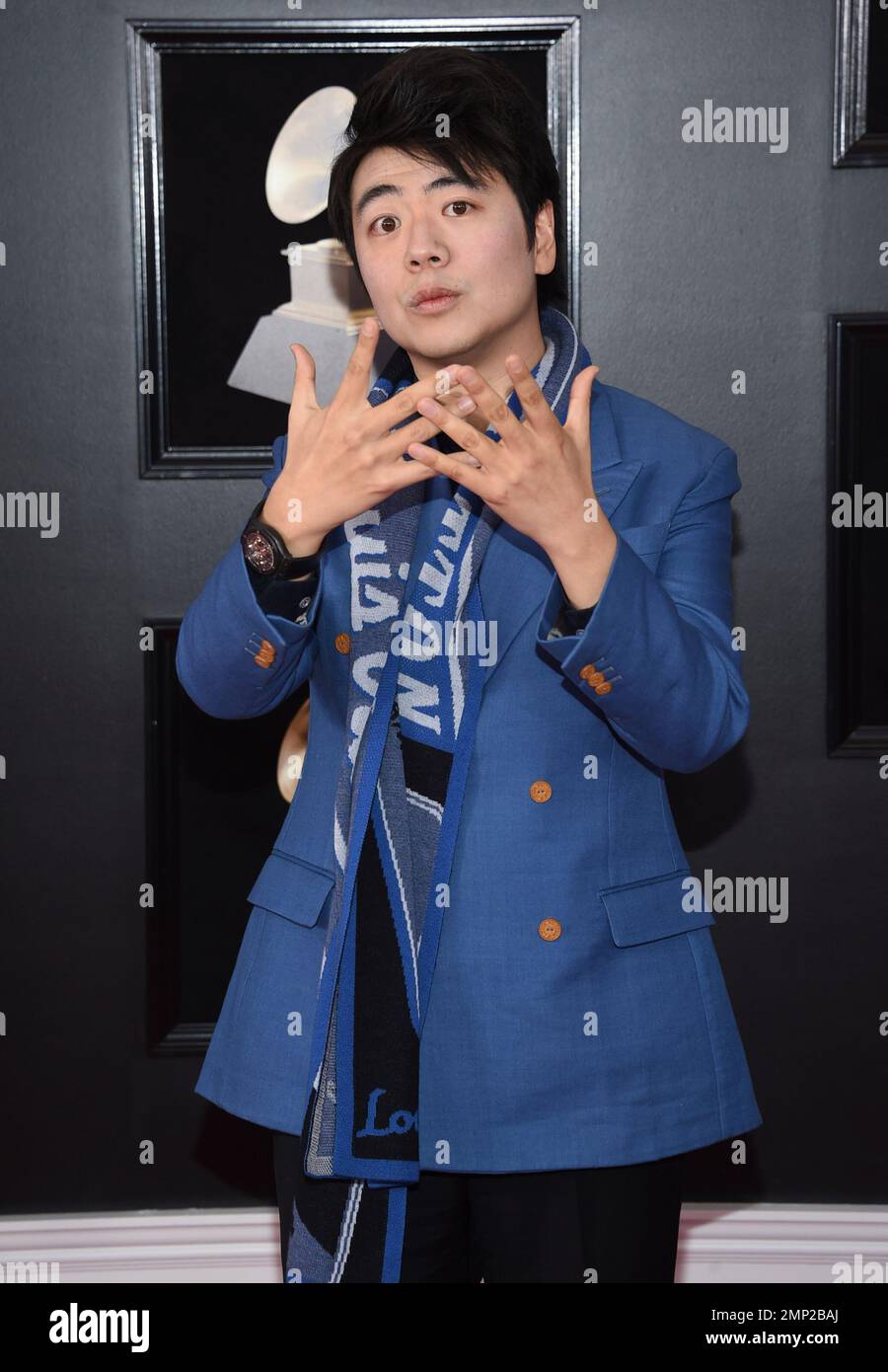 Lang Lang arrives at the 60th annual Grammy Awards at Madison Square ...