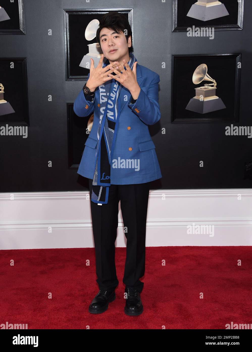 Lang Lang arrives at the 60th annual Grammy Awards at Madison Square ...