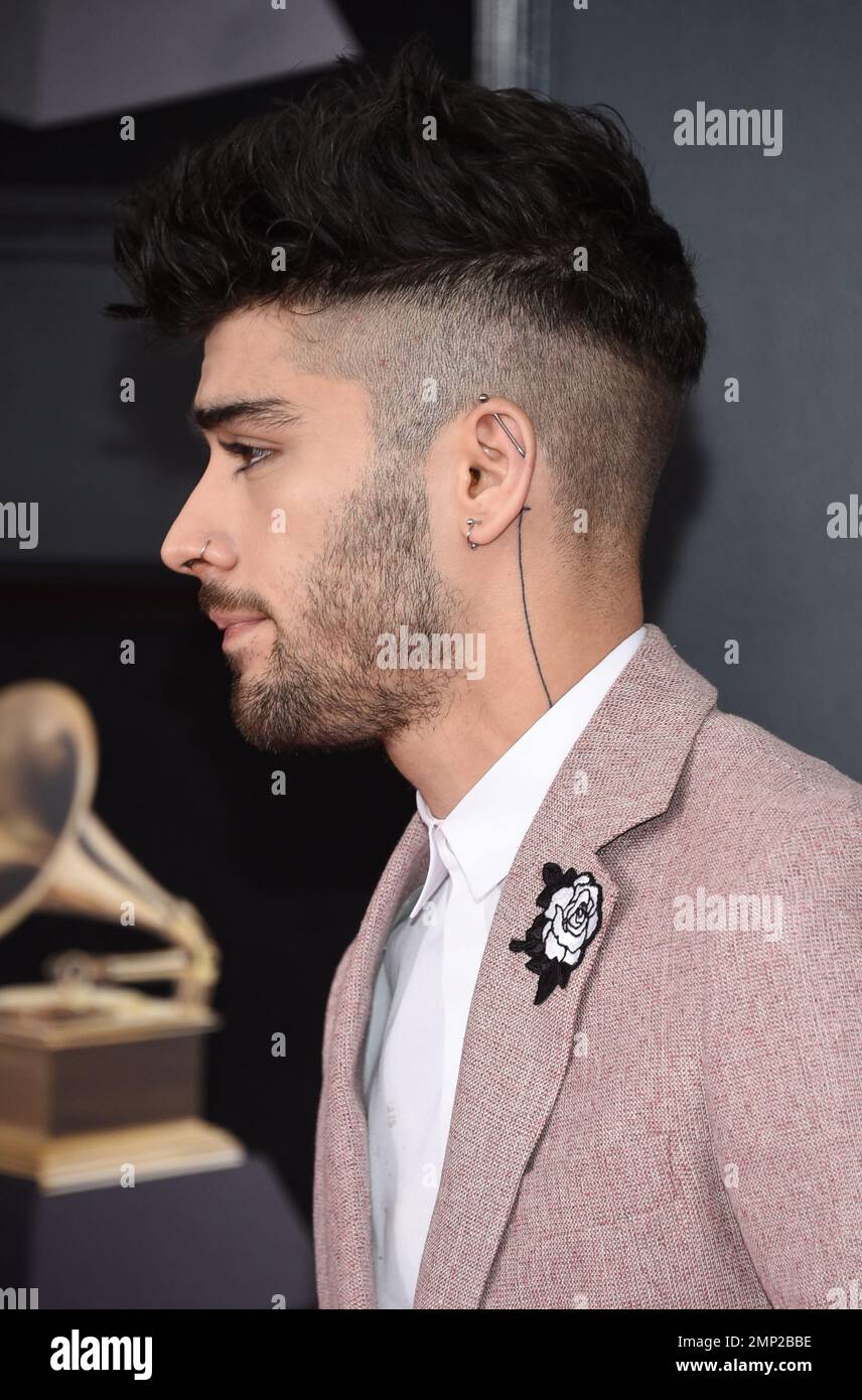 Zayne Malik arrives at the 60th annual Grammy Awards at Madison Square ...