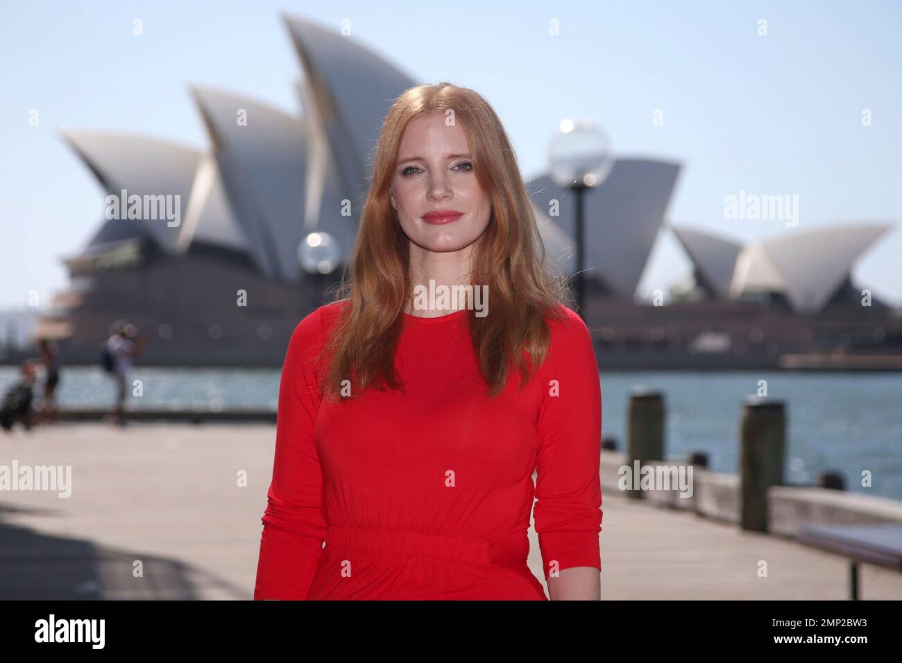 Jessica Chastain poses for a photo in Sydney, Monday, Jan. 29, 2018 ...