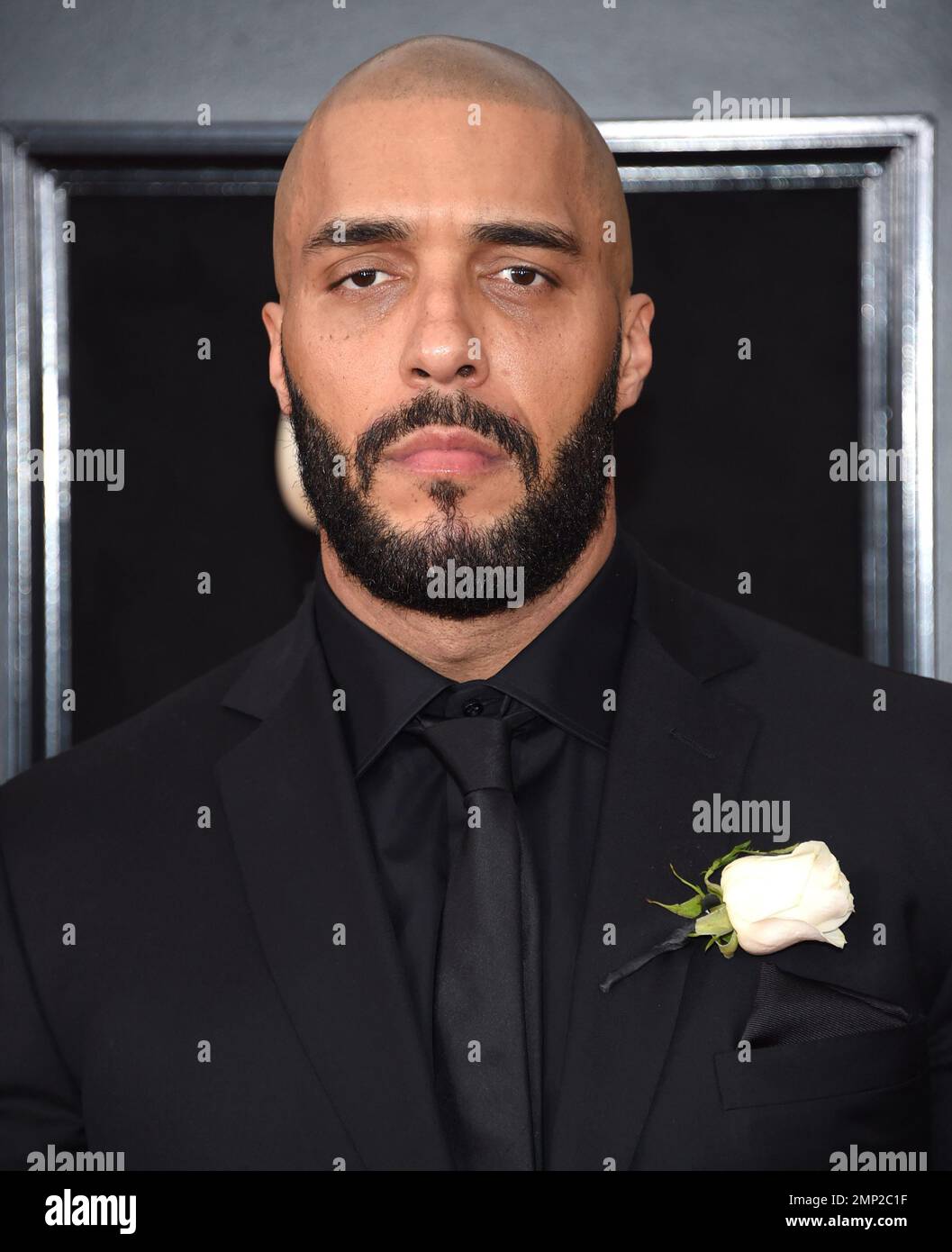 Jaycen Joshua arrives at the 60th annual Grammy Awards at Madison ...