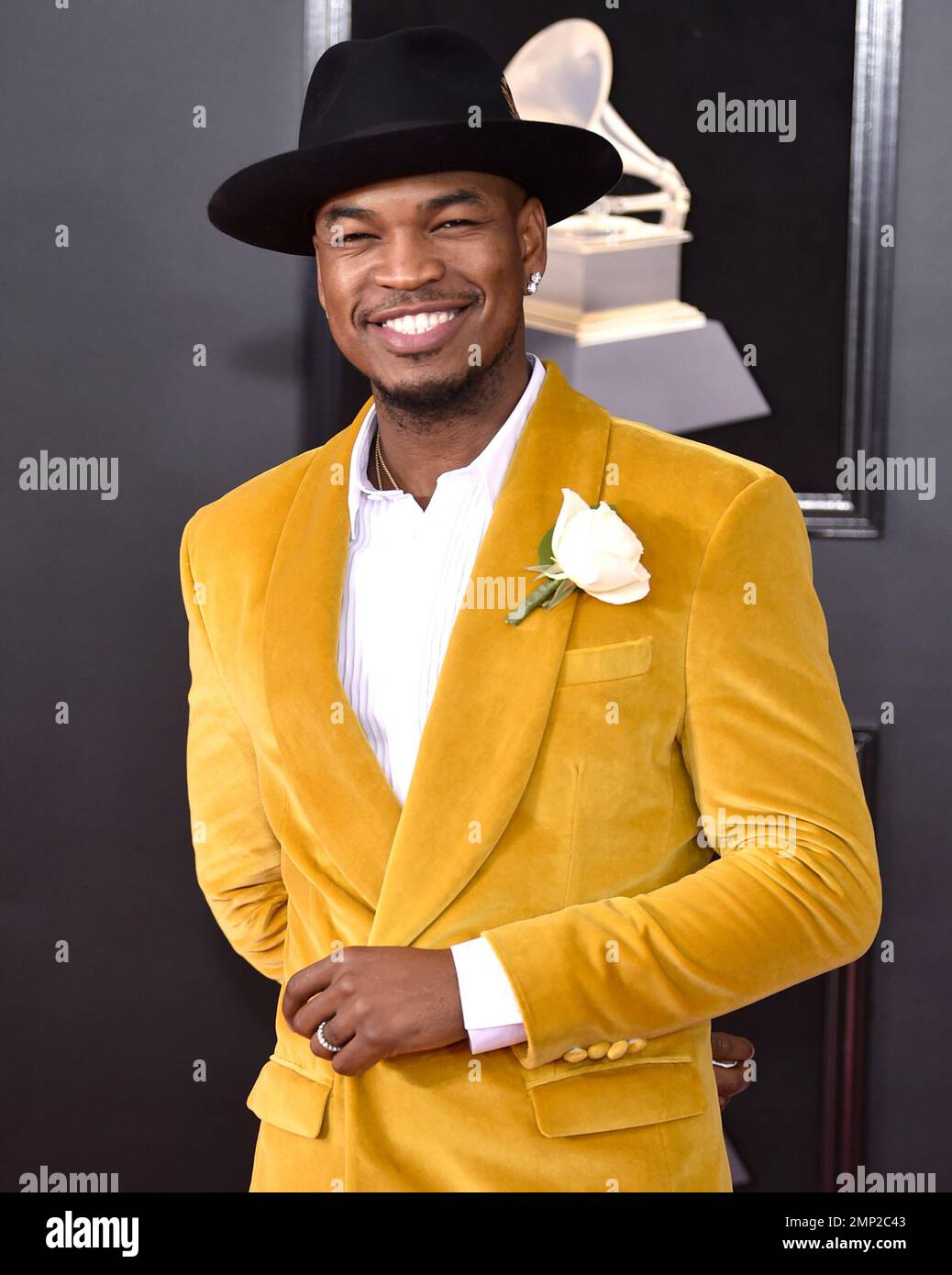 Ne-Yo arrives at the 60th annual Grammy Awards at Madison Square Garden ...