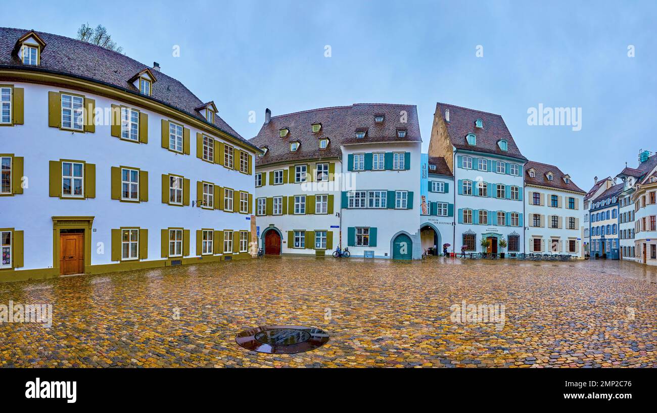 BASEL, SWITZERLAND - APRIL 1, 2022: Historic architecture on Minster ...