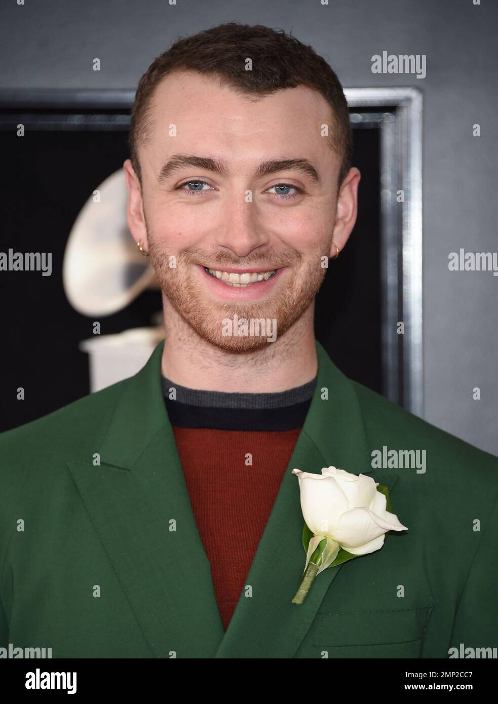 Sam Smith arrives at the 60th annual Grammy Awards at Madison Square ...