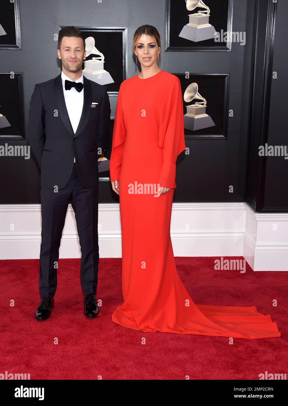 Ben Fielding, left, and Brooke Fraser of Hillsong Worship arrive at the ...