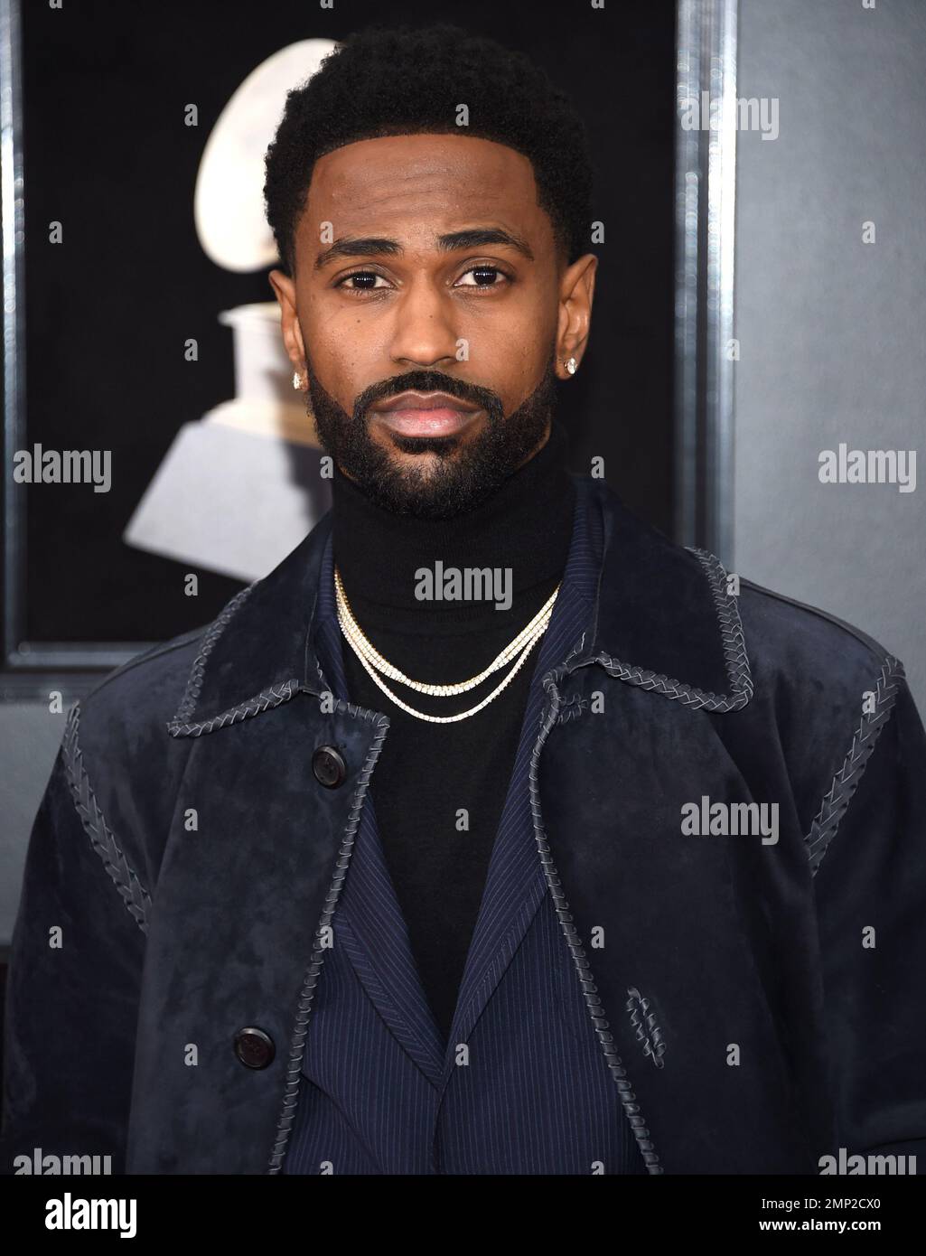 Big Sean arrives at the 60th annual Grammy Awards at Madison Square ...