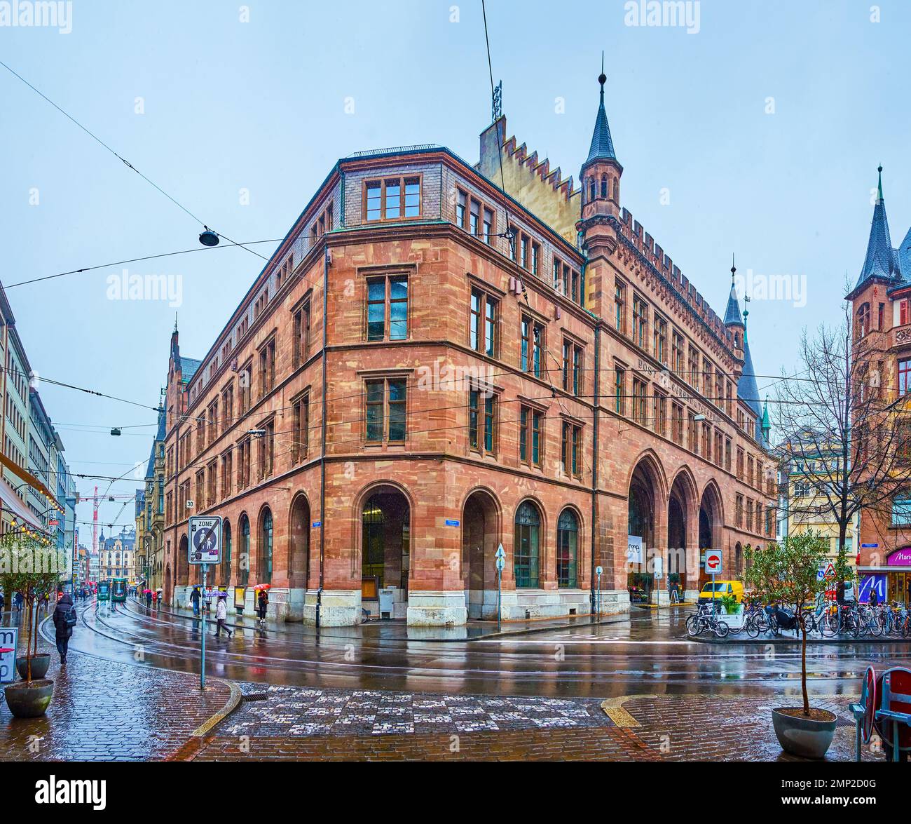 BASEL, SWITZERLAND - APRIL 1, 2022: The monumental building of Main ...