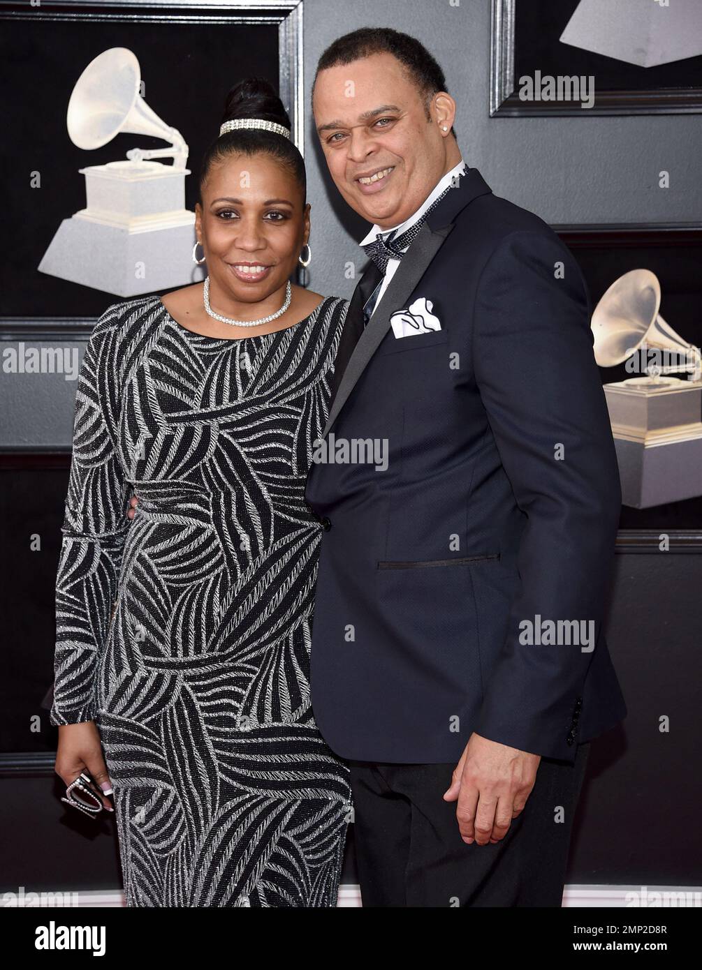 Vanessa Jordan arrives at the 60th annual Grammy Awards at Madison ...