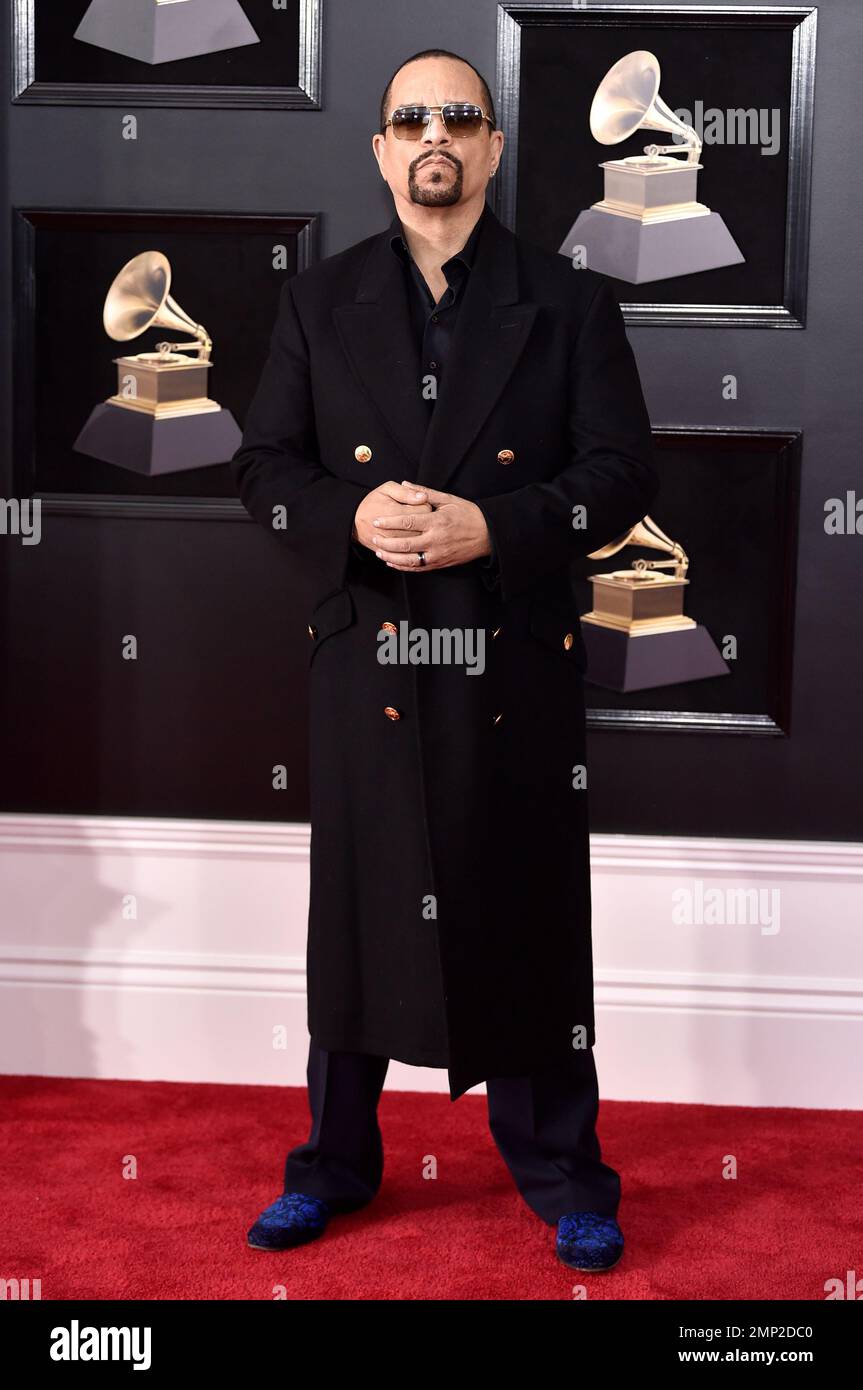 Ice-T arrives at the 60th annual Grammy Awards at Madison Square Garden ...