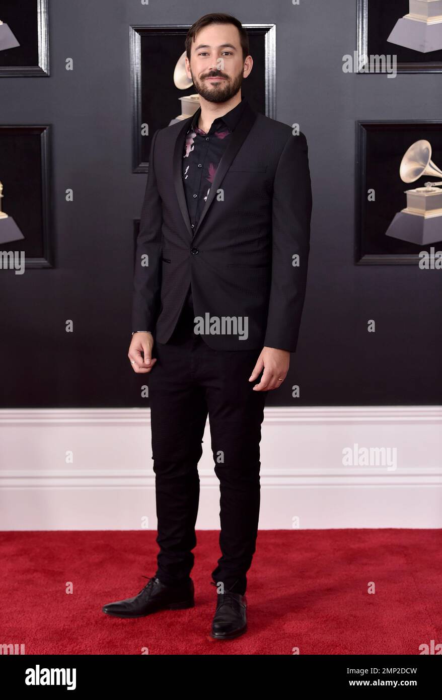 David Pramik arrives at the 60th annual Grammy Awards at Madison Square ...