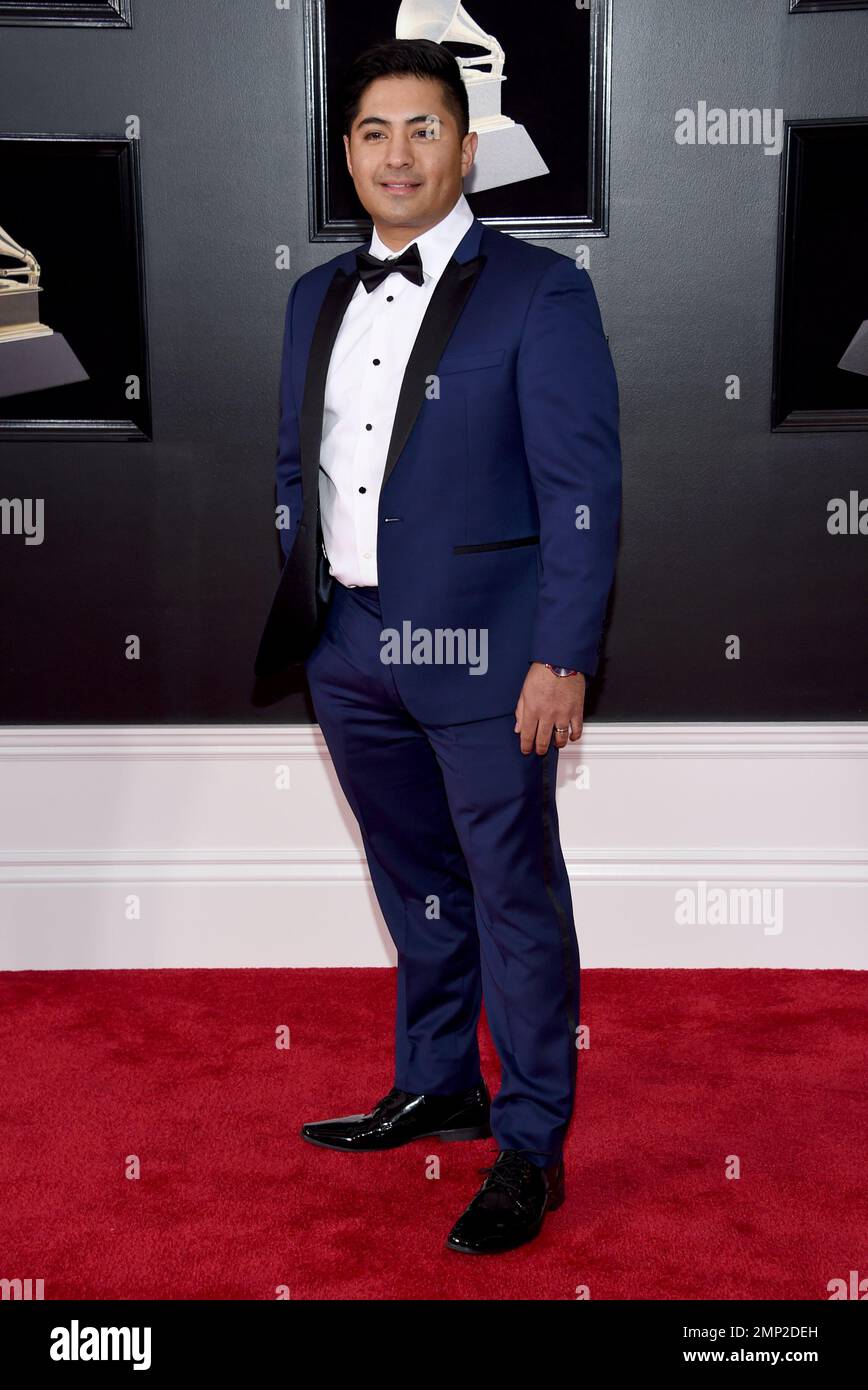 Alfredo Gonzalez arrives at the 60th annual Grammy Awards at Madison ...