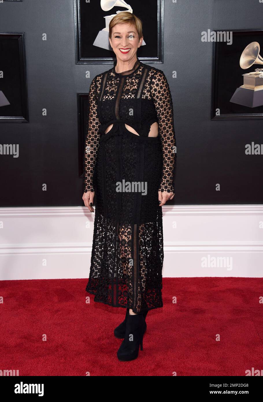 Crystal Lewis arrives at the 60th annual Grammy Awards at Madison ...