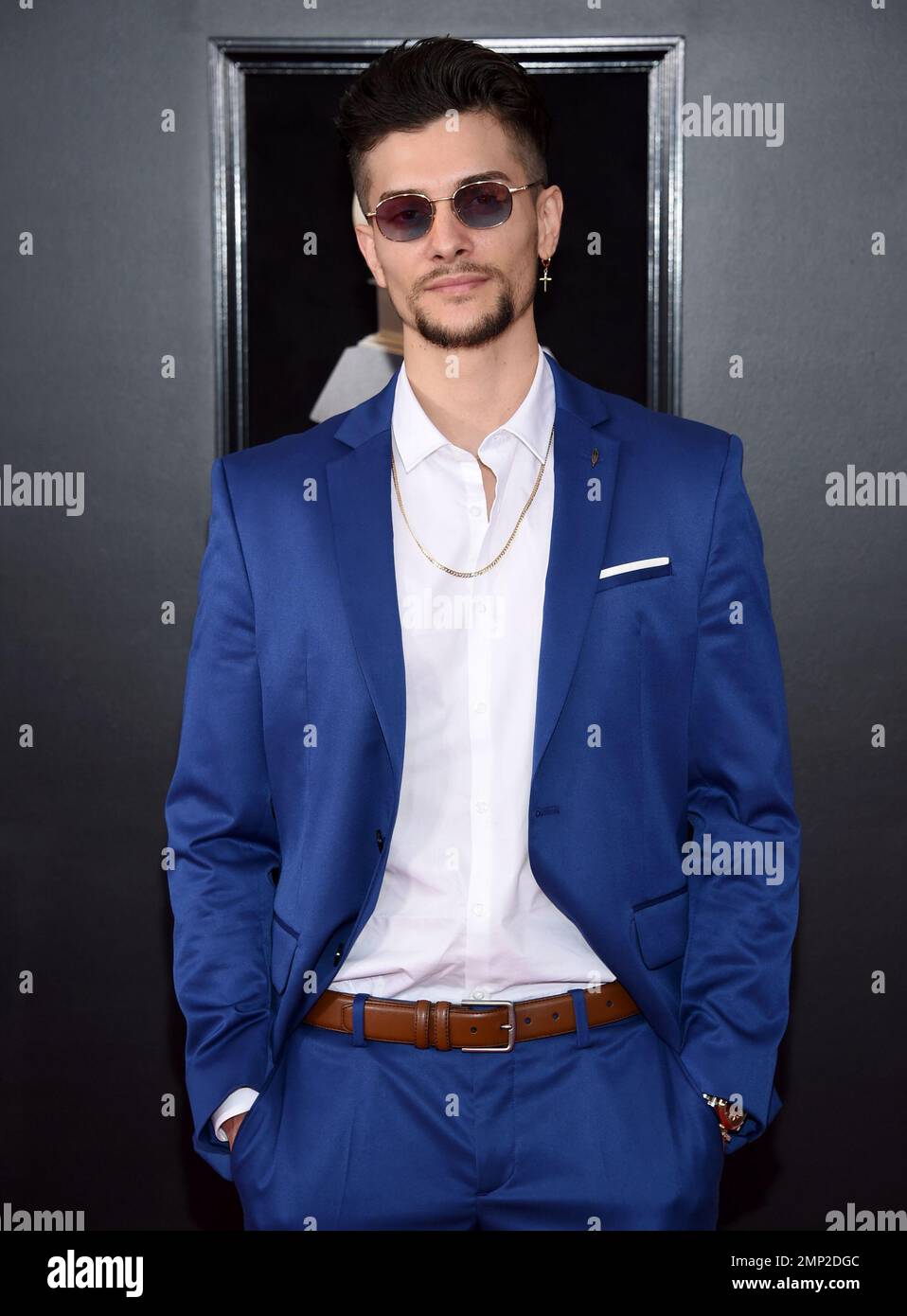 David Smash arrives at the 60th annual Grammy Awards at Madison Square ...