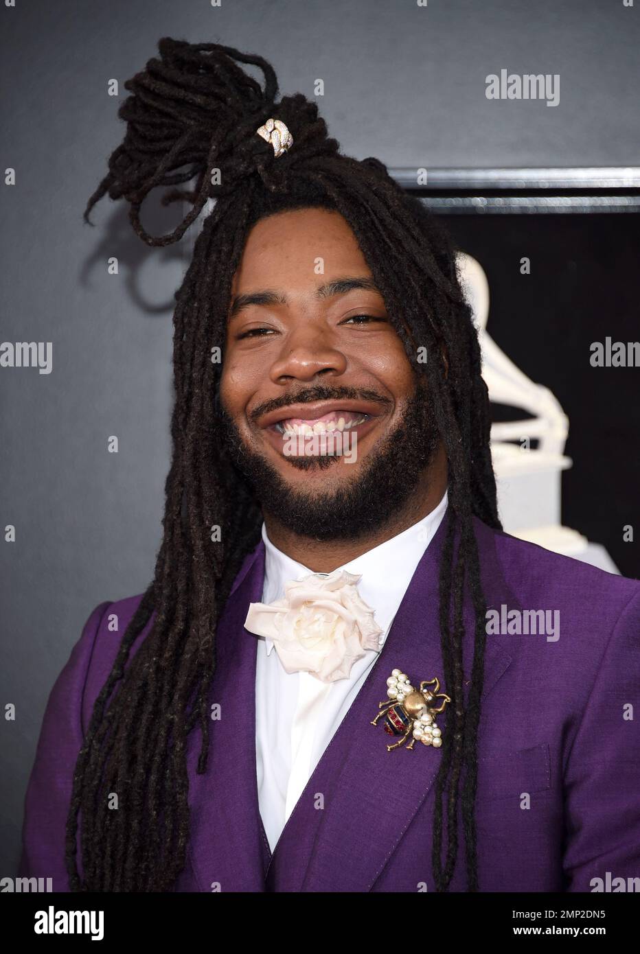 D.R.A.M. arrives at the 60th annual Grammy Awards at Madison Square ...