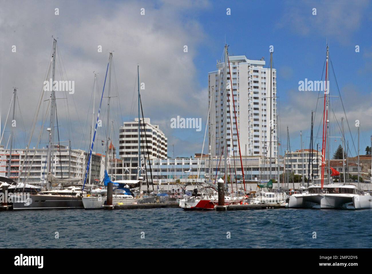 Portugal, Azores Islands, Sao Miguel, Ponta Delgada: the yacht harbour ...