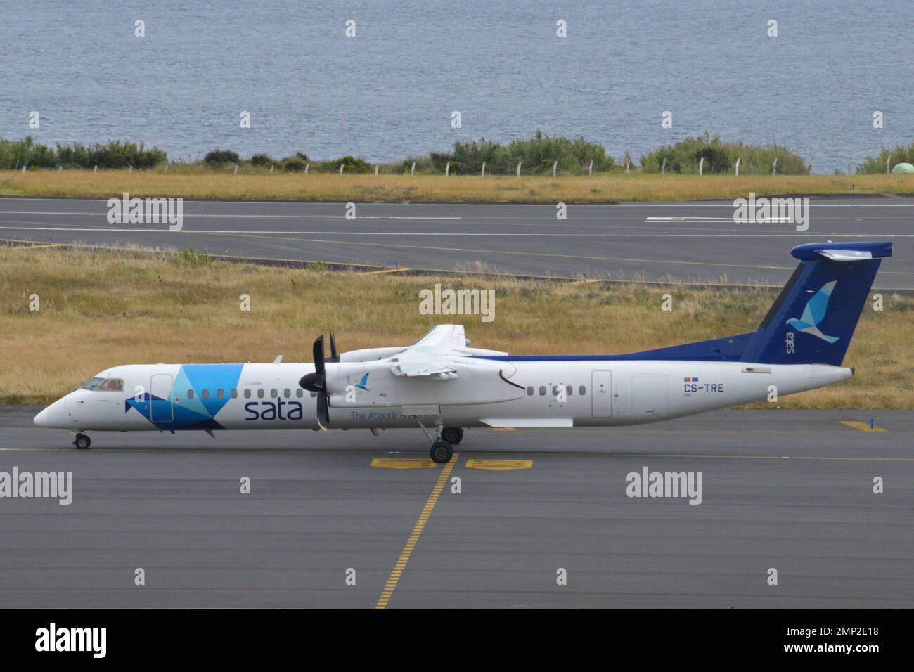 Portugal, Azores, Sao Miguel, Ponta Delgada: CS-TRE Bombardier DHC-8Q ...