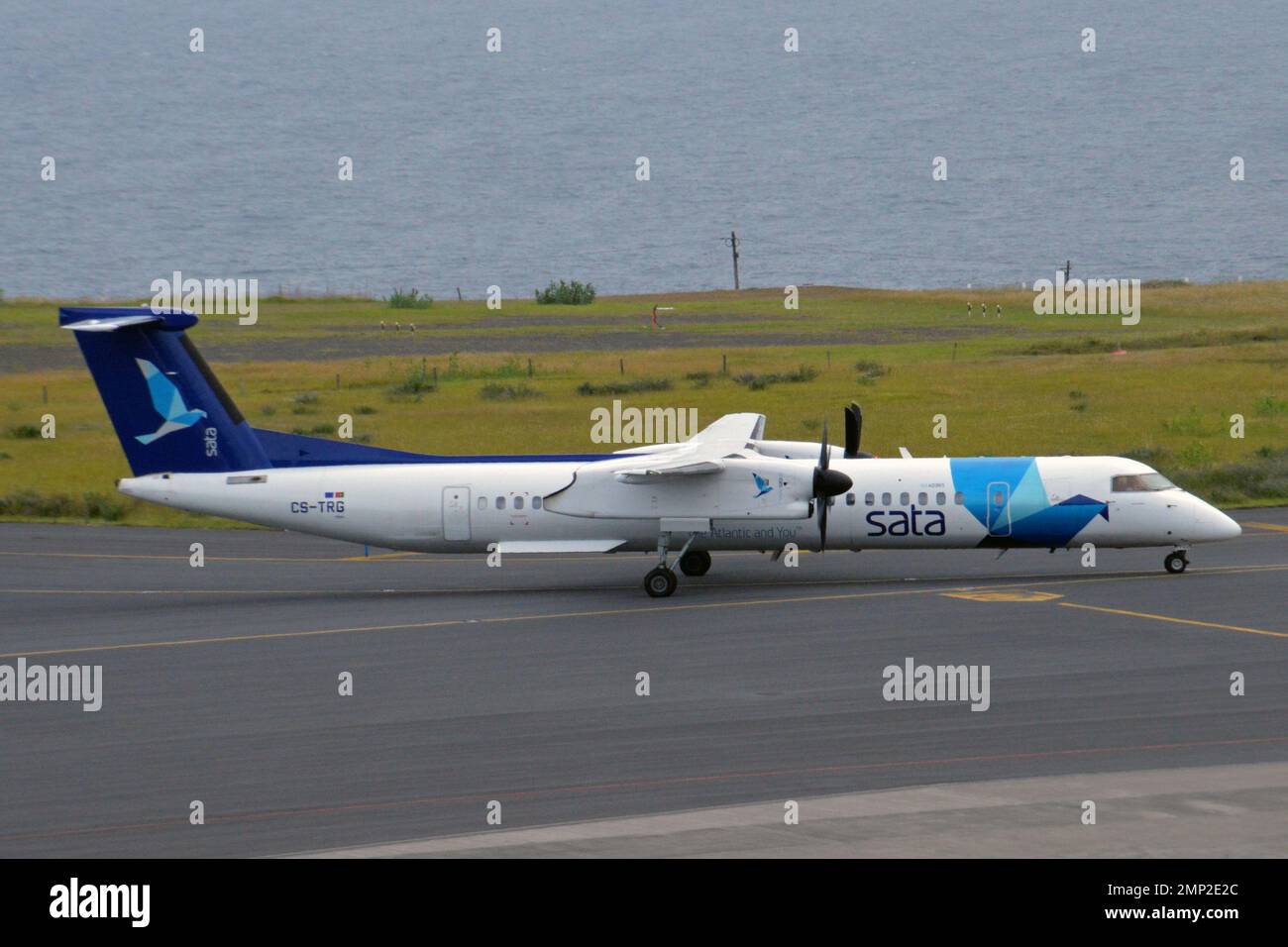 Portugal, Azores, Sao Miguel, Ponta Delgada: CS-TRG Bombardier DHC-8Q ...