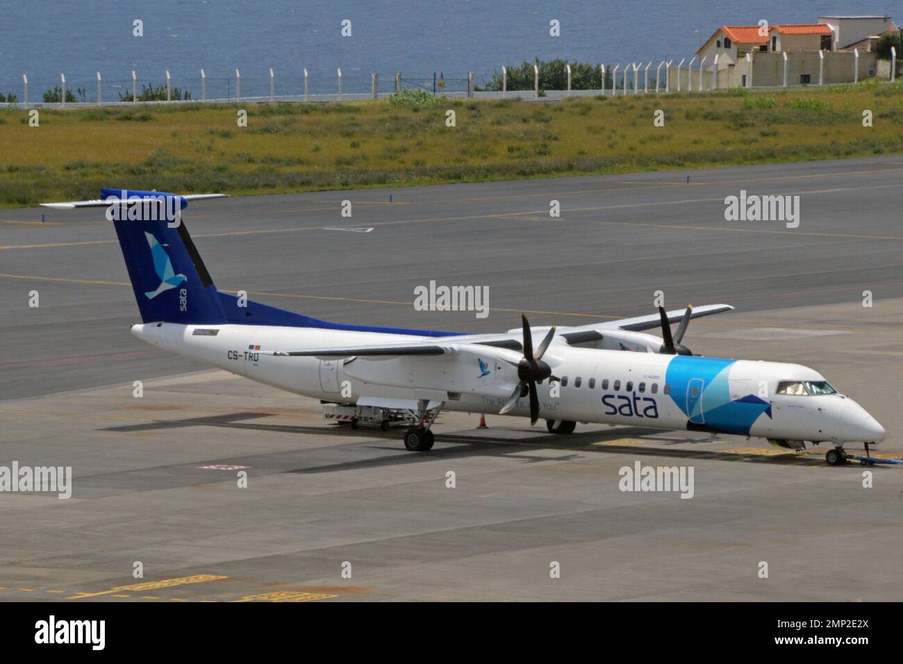 Portugal, Azores, Sao Miguel, Ponta Delgada: CS-TRD Bombardier DHC-8Q ...