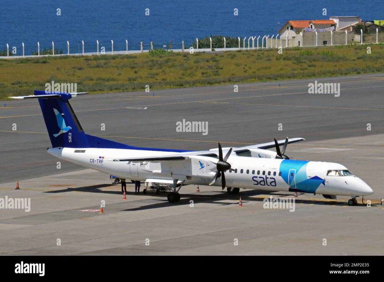 Portugal, Azores, Sao Miguel, Ponta Delgada: CS-TRF Bombardier DHC-8Q ...