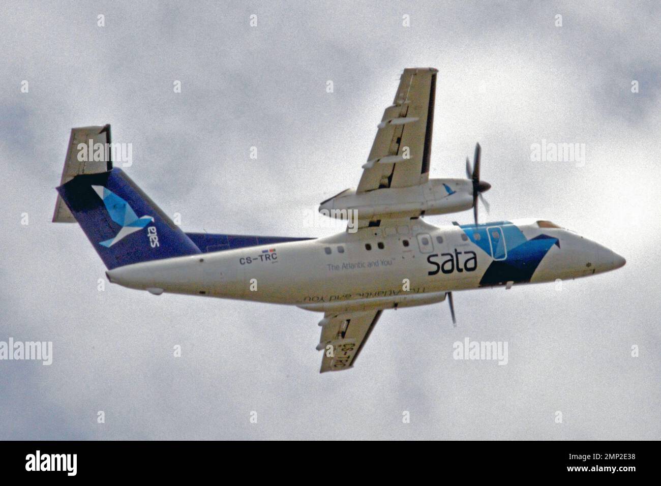 Portugal, Azores, Sao Miguel, Ponta Delgada: CS-TRC Bombardier DHC-8Q ...