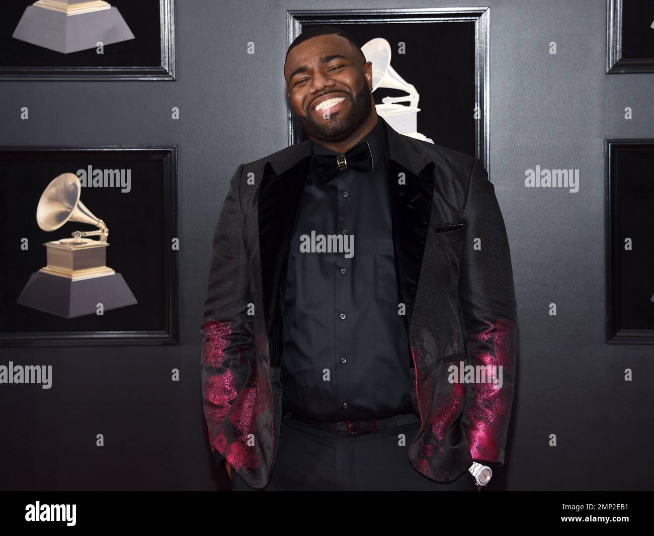 J. White Did It arrives at the 60th annual Grammy Awards at Madison ...