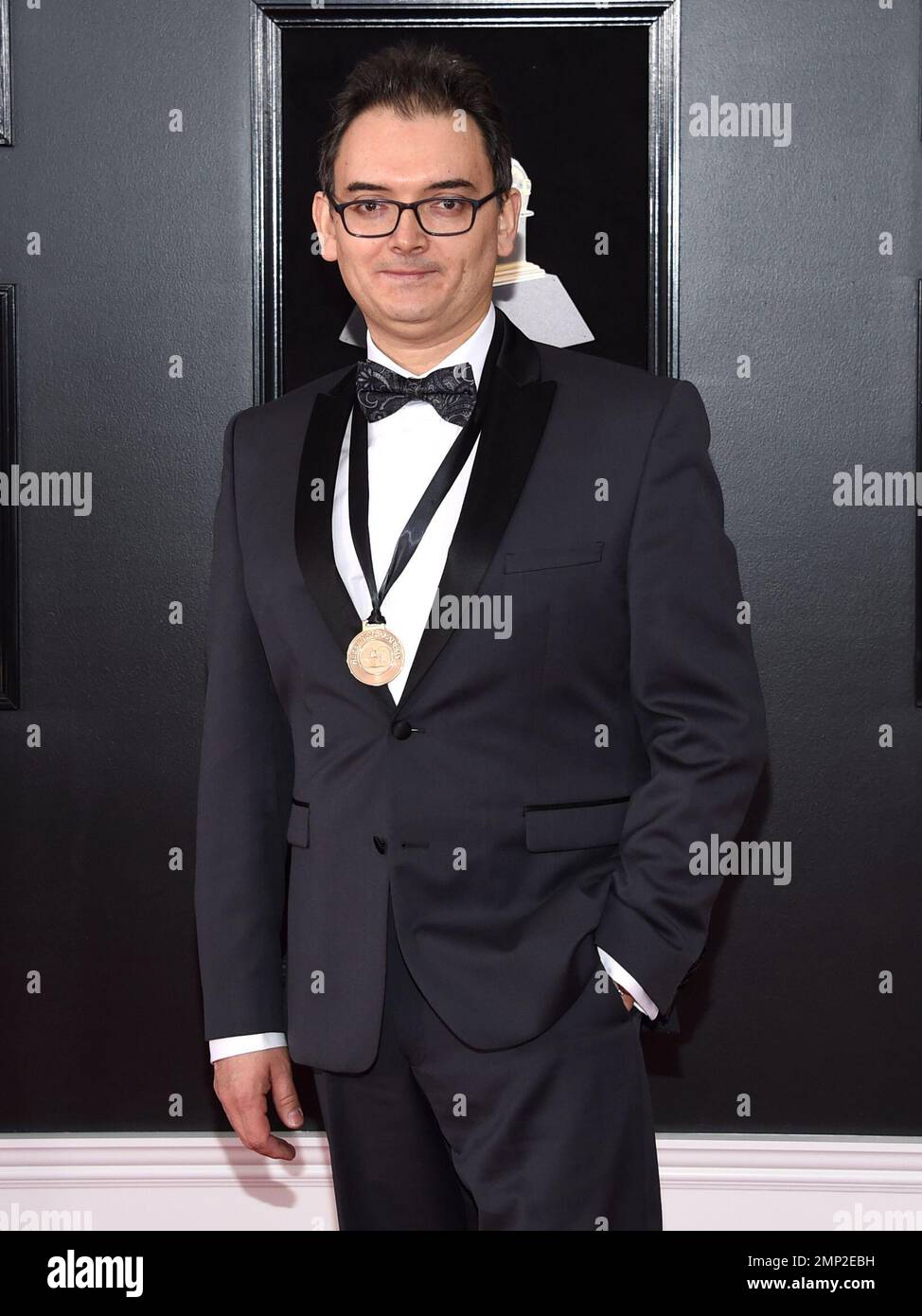 Hector del Curto arrives at the 60th annual Grammy Awards at Madison ...