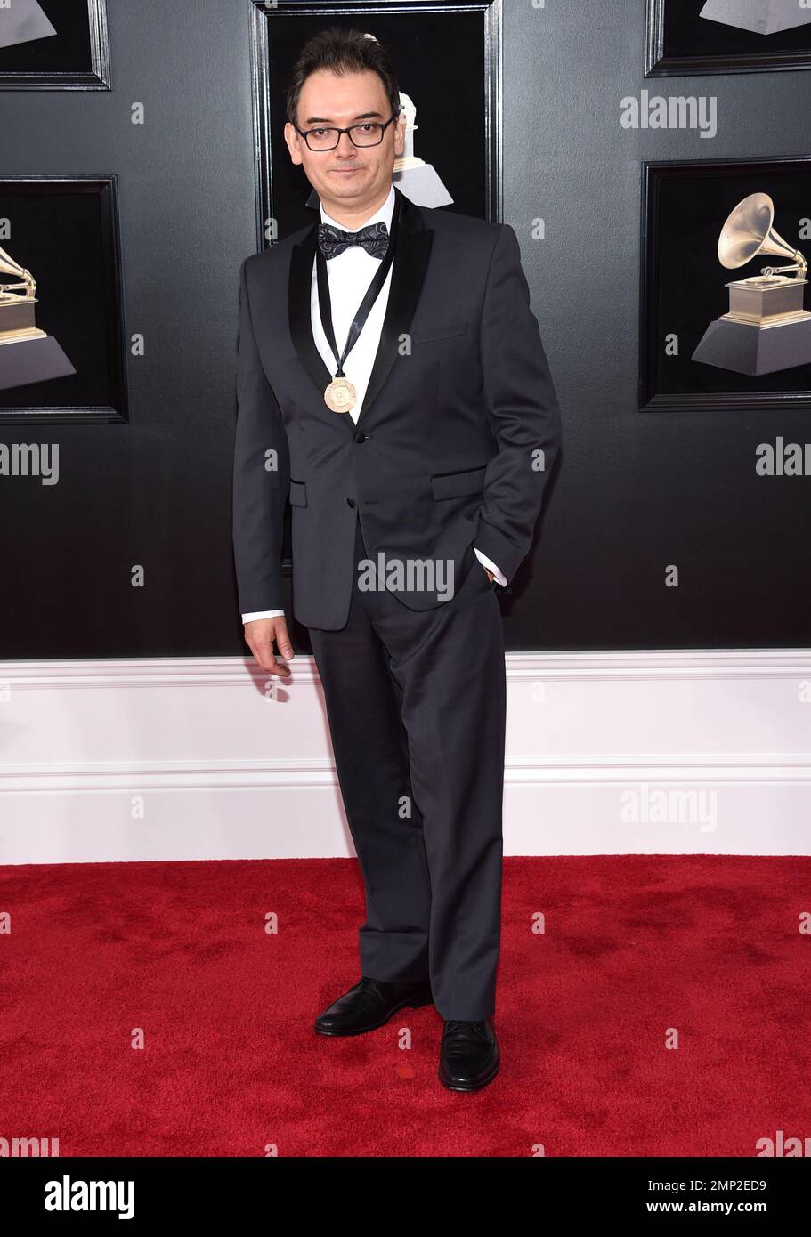 Hector del Curto arrives at the 60th annual Grammy Awards at Madison ...