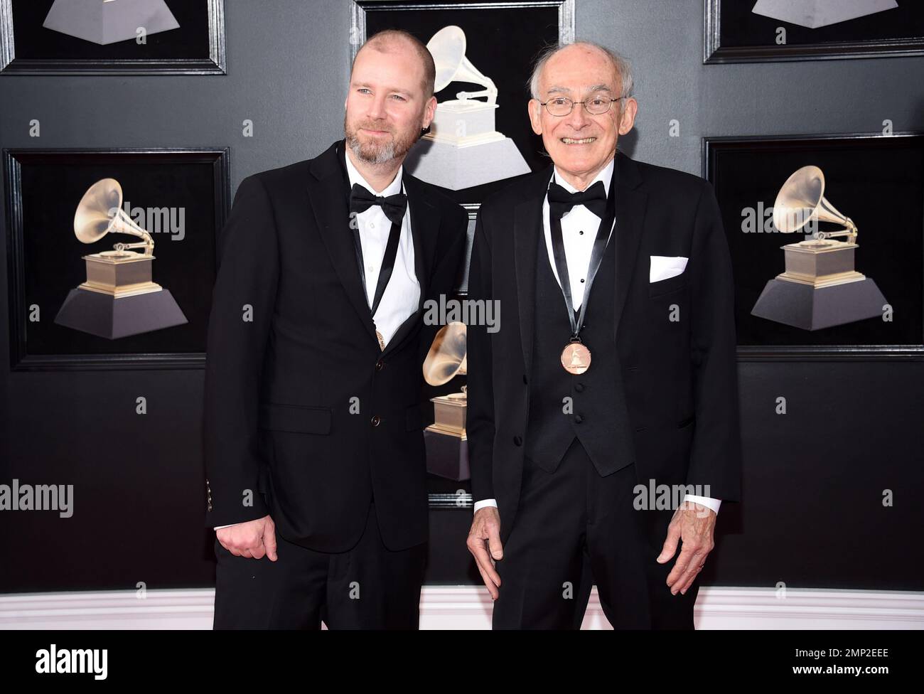 Sean Royce Martin, left, and Keith Johnson arrive at the 60th annual ...