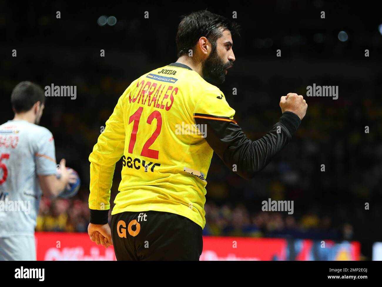 Rodrigo Coralles Rodal of Spain during the IHF Men's World Championship ...