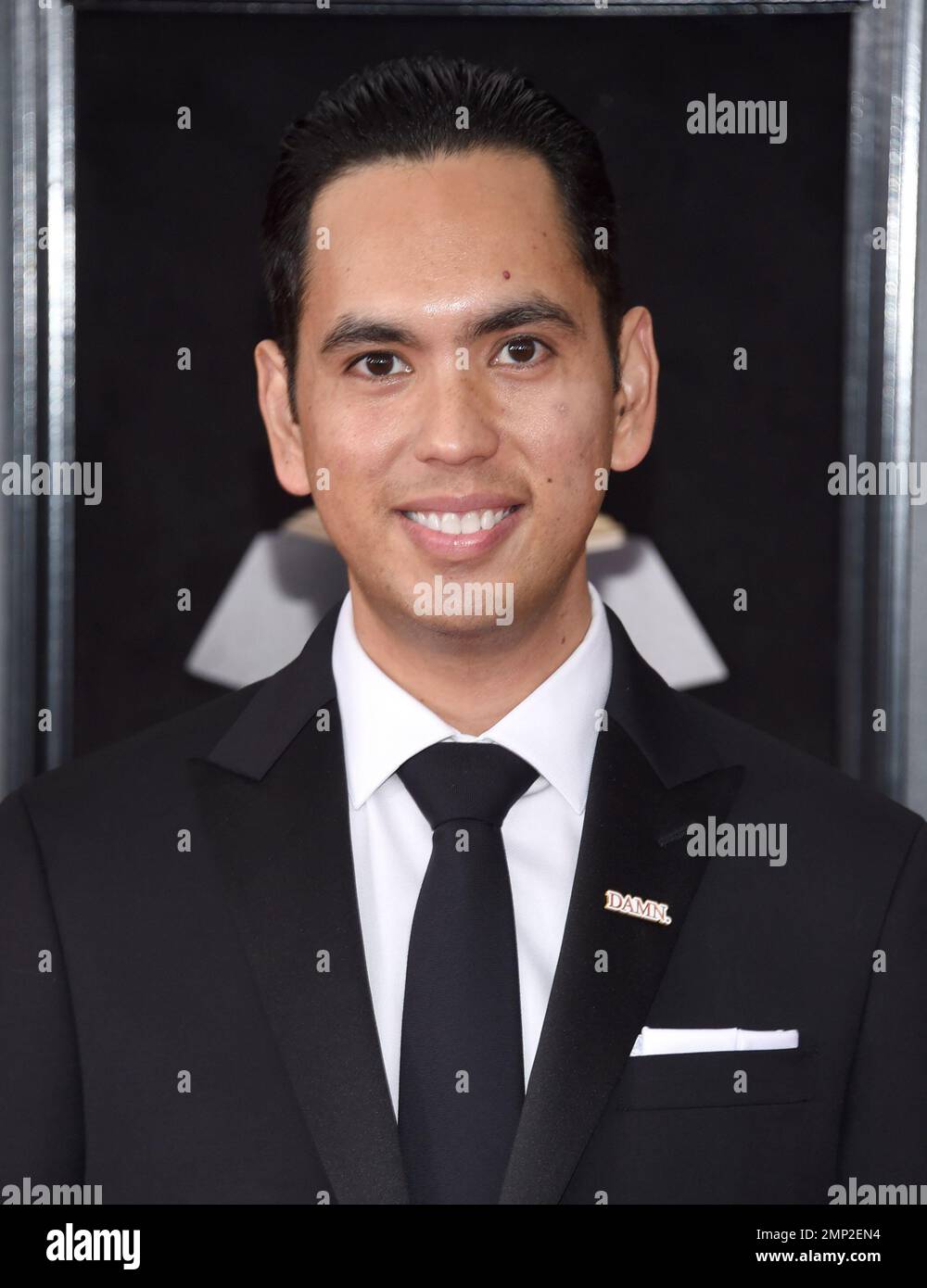 Jason Baum arrives at the 60th annual Grammy Awards at Madison Square ...