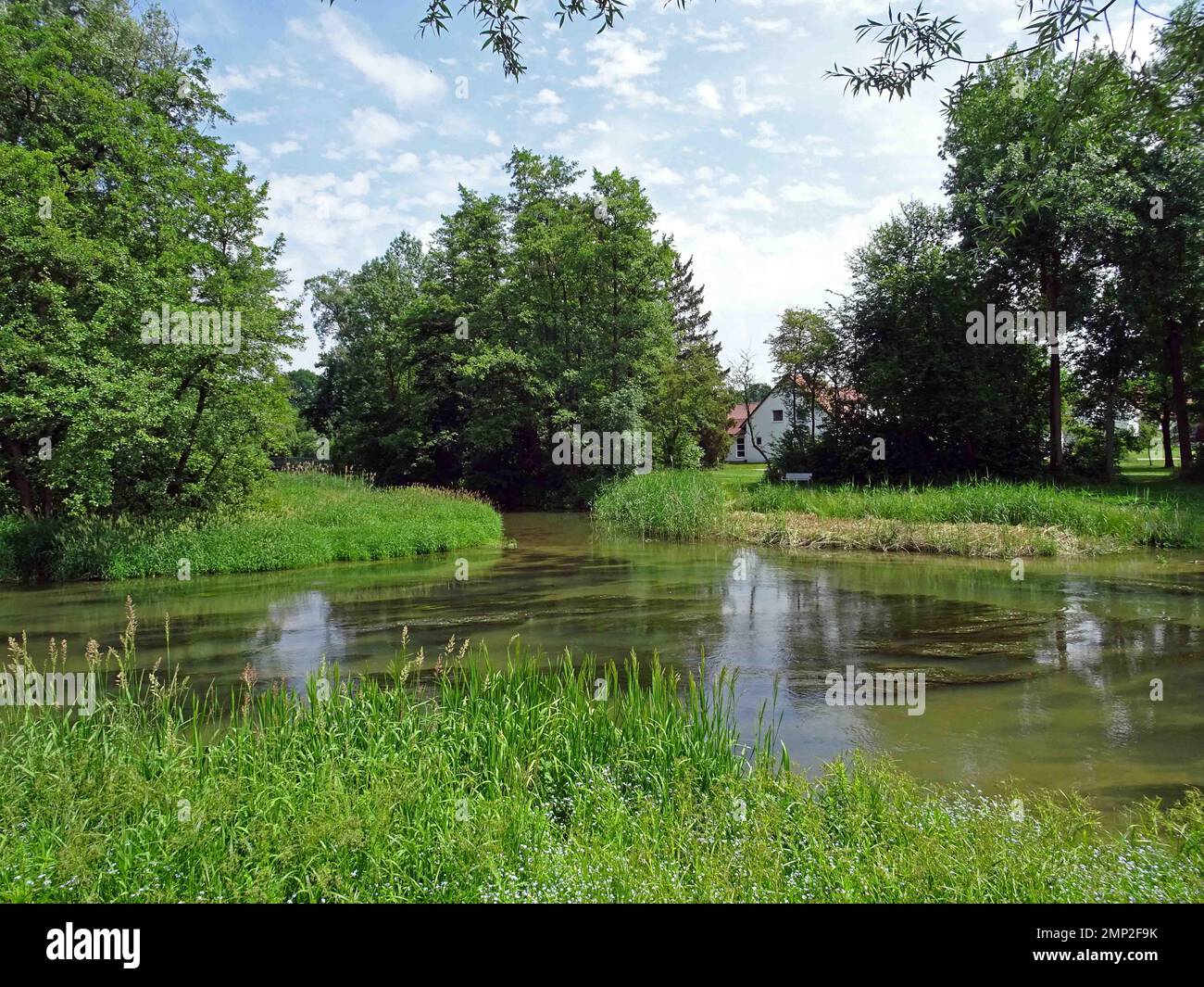 Germany, Lower Bavaria: the river Abens at Bad Gögging Stock Photo - Alamy