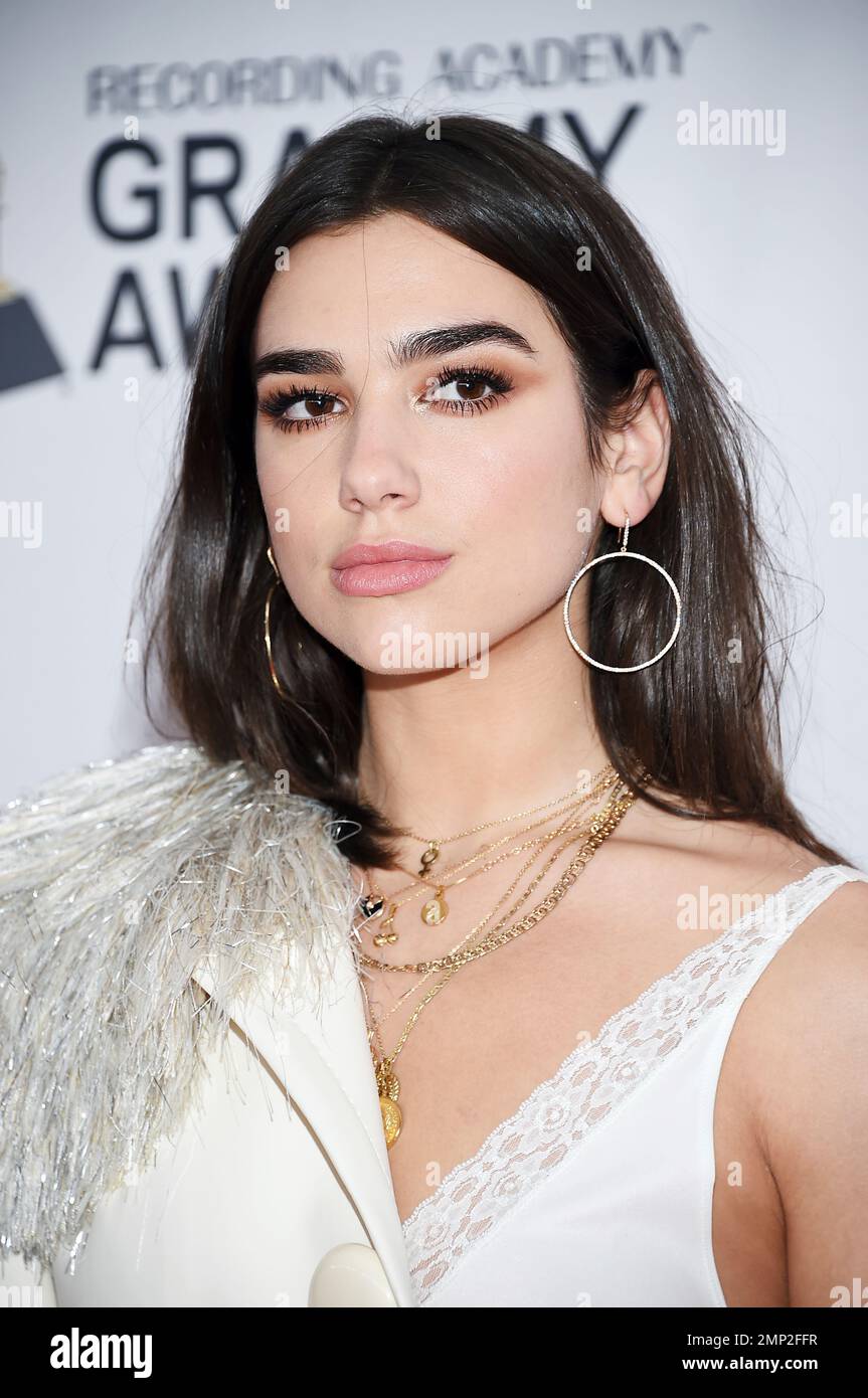 Dua Lipa arrives at the 2018 Pre-Grammy Gala And Salute To Industry ...