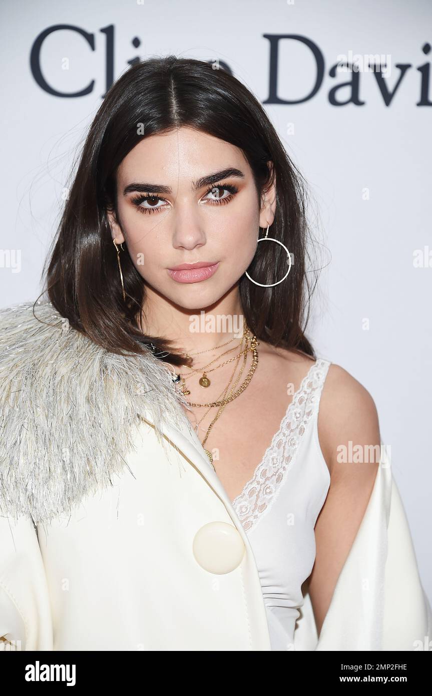 Dua Lipa arrives at the 2018 Pre-Grammy Gala And Salute To Industry ...