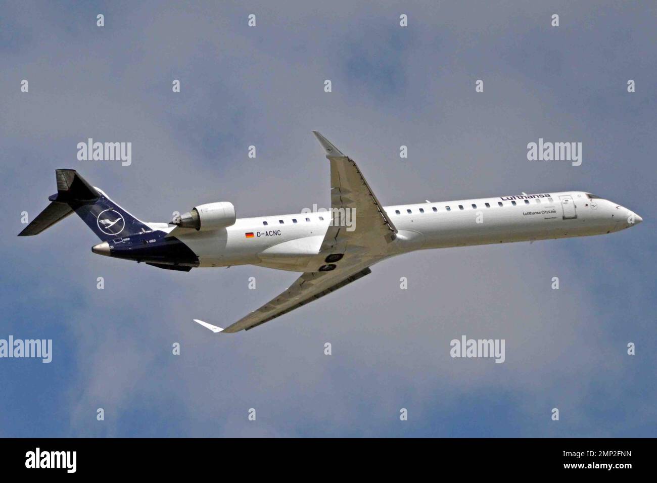 Germany, Bavaria, Munich: D-ACNC Bombardier CRJ-900 Regional Jet of Lufthansa City Line at ...