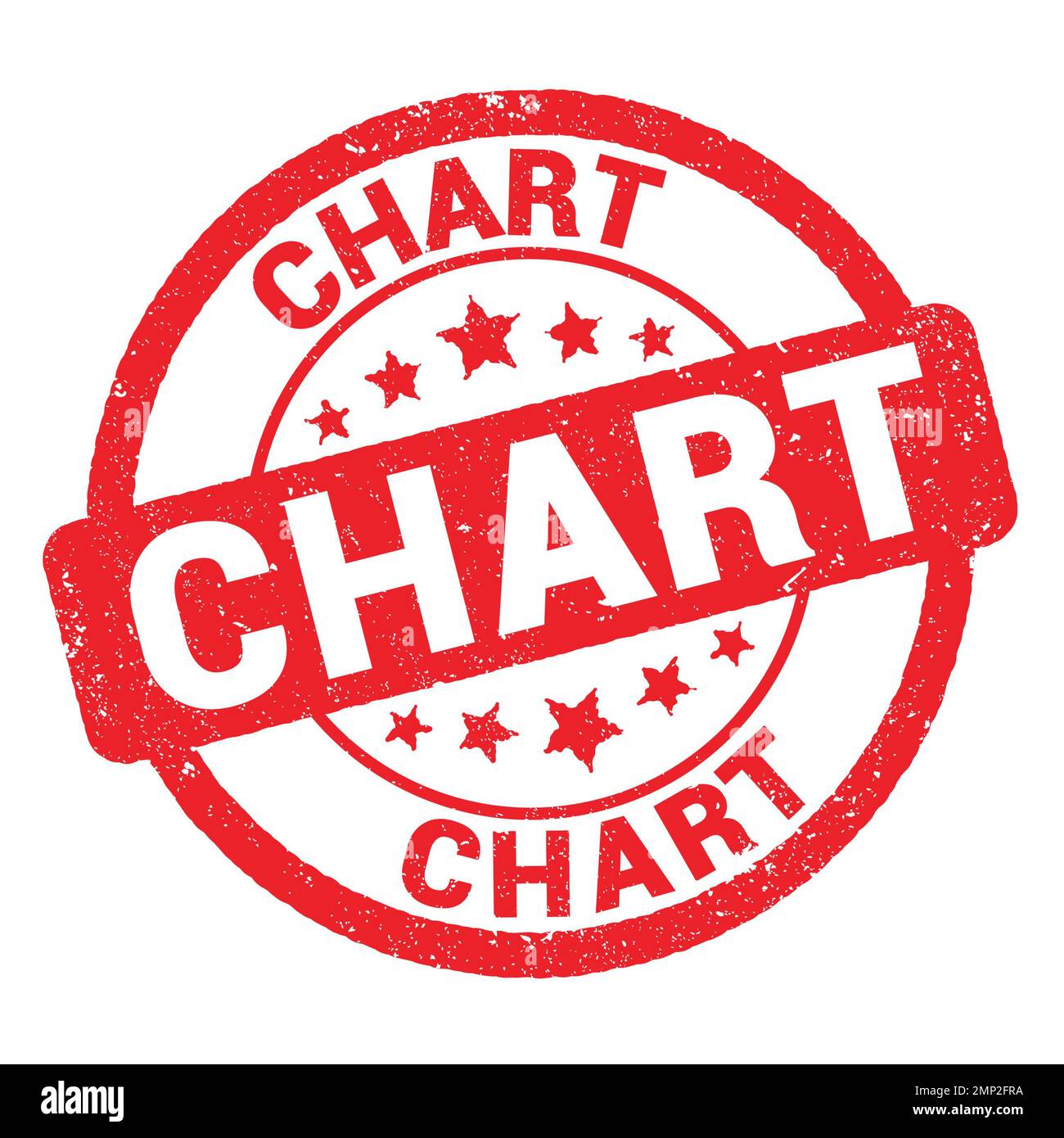 CHART text written on red grungy stamp sign Stock Photo - Alamy