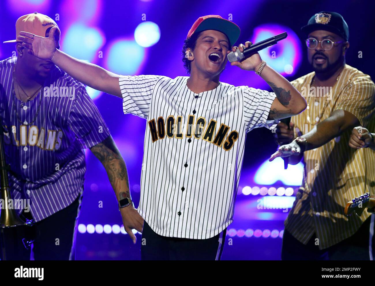 FILE - In this Sunday, June 25, 2017, file photo, Bruno Mars performs ...