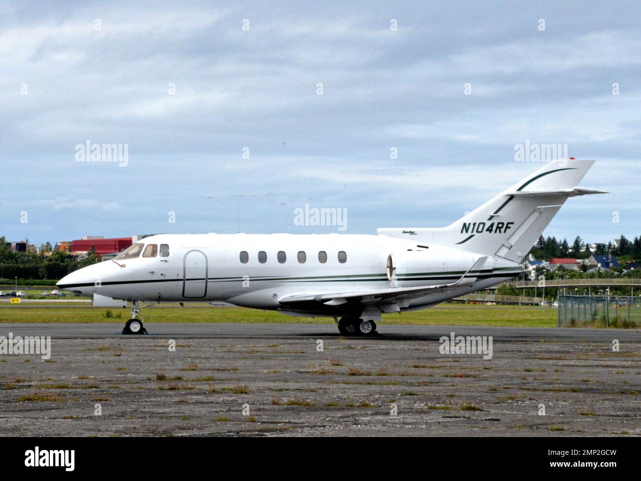 Iceland, Reykjavic: N104F Raytheon Hawker 800XP (c/n 258641) at ...