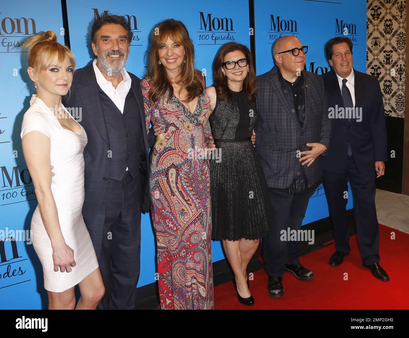 Anna Faris, from left, Chuck Lorre, Allison Janney, Gemma Baker, Eddie ...