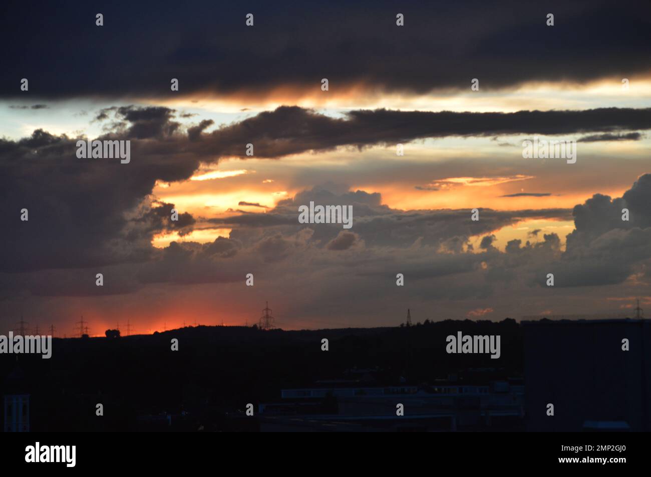 Germany, Upper Bavaria, Munich: sunset Stock Photo - Alamy