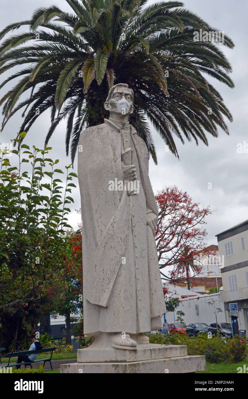 Portugal, Azores Islands, Sao Miguel, Ponta Delgada: statues, too, must ...