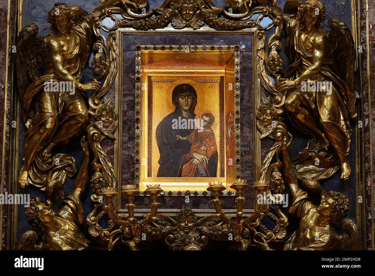 The restored icon of Mary "Salus Populi Romani" (Salvation of the Roman ...