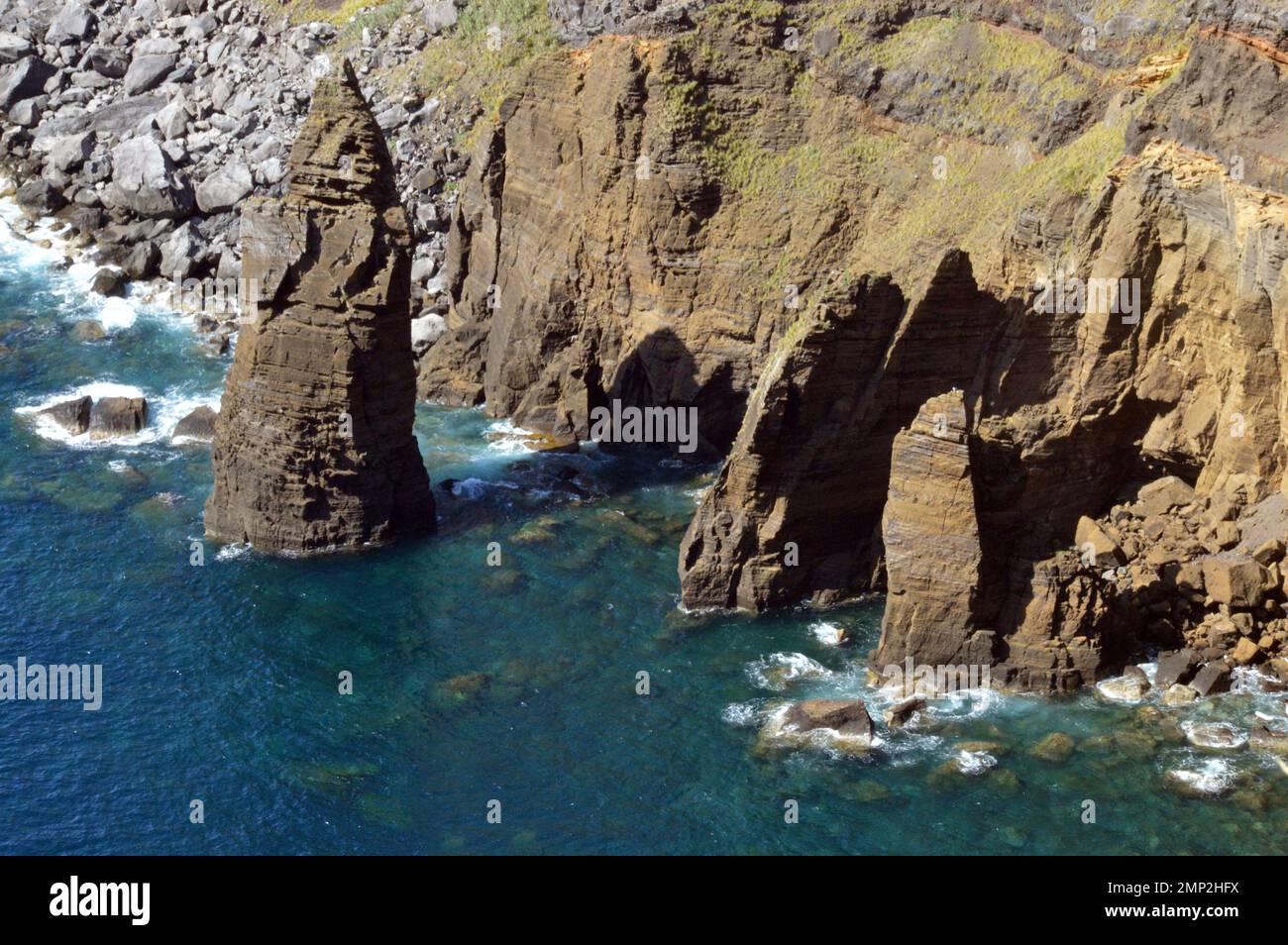 Portugal, Azores Islands, Sao Miguel, Ponta do Escalvado: view of the ...